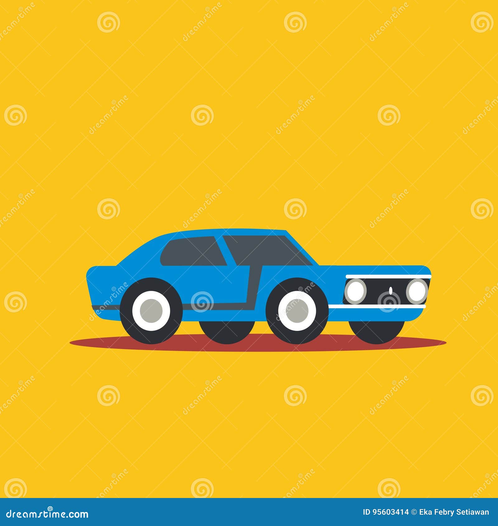 Vector Illustration Fast Car Stock Illustration - Illustration of drive ...