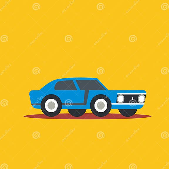 Vector Illustration Fast Car Stock Illustration - Illustration of drive ...