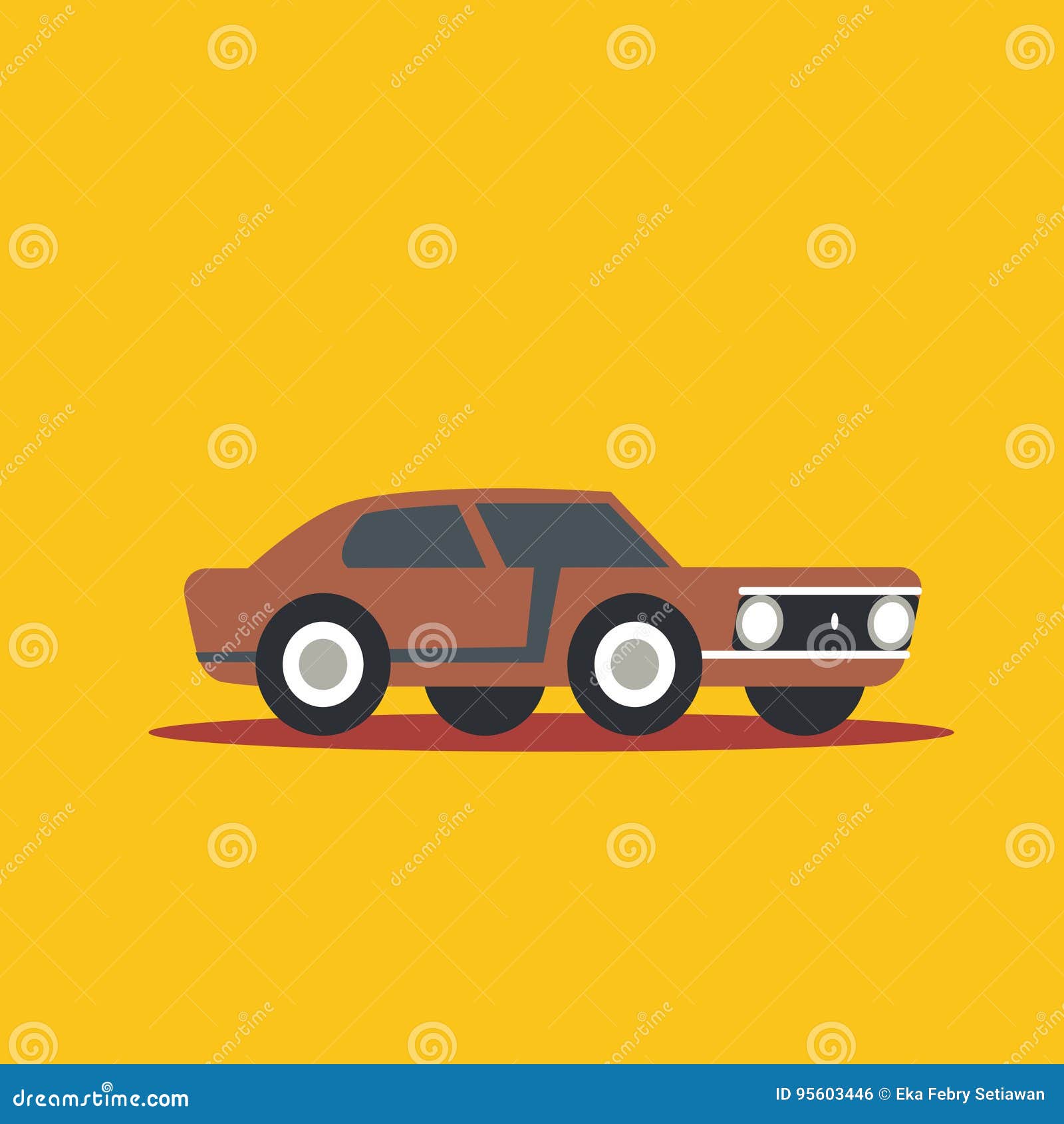Vector Illustration Fast Car Stock Illustration - Illustration of ...