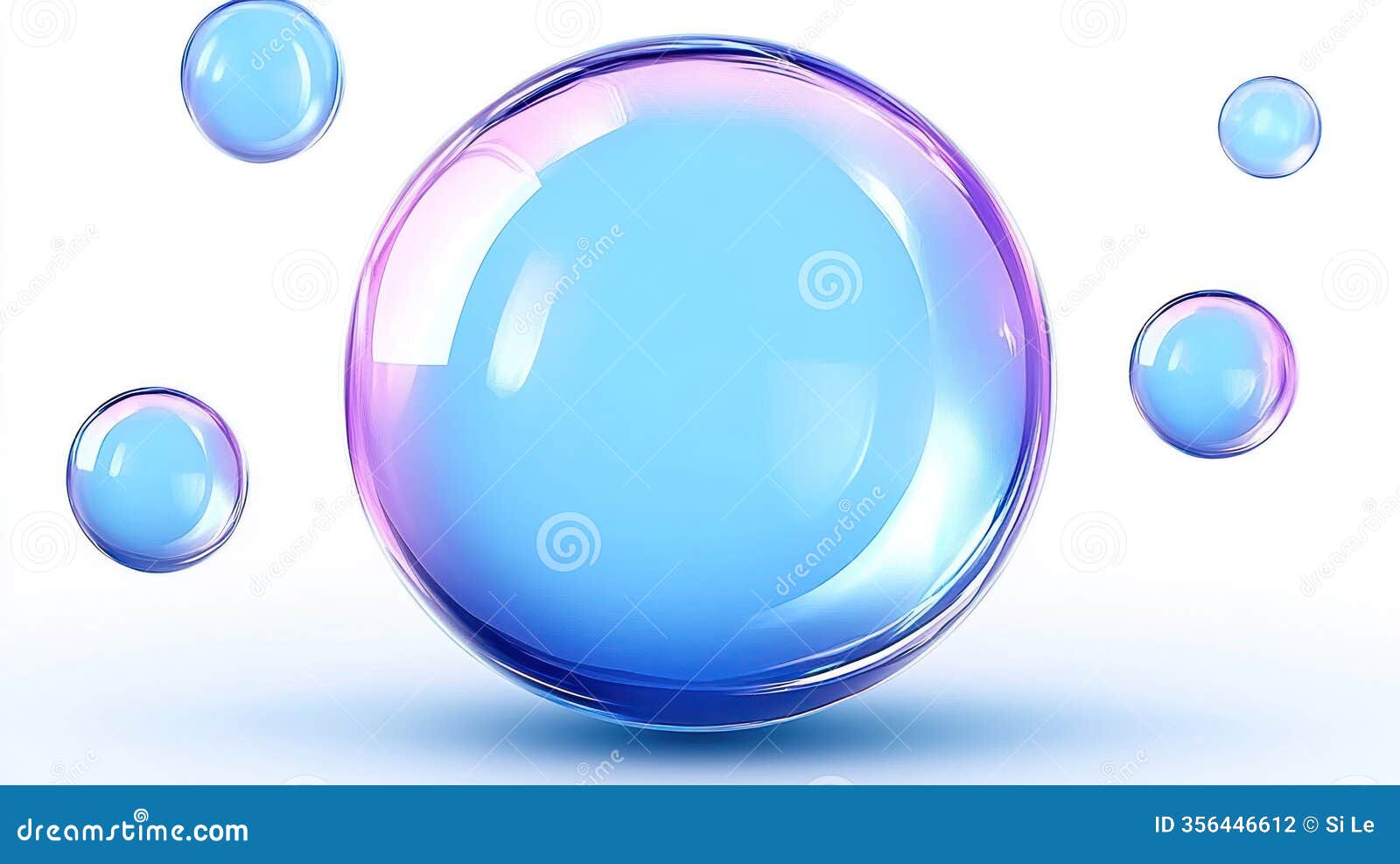 Blue Bubble Icon on White Background - Vector Illustration Stock ...
