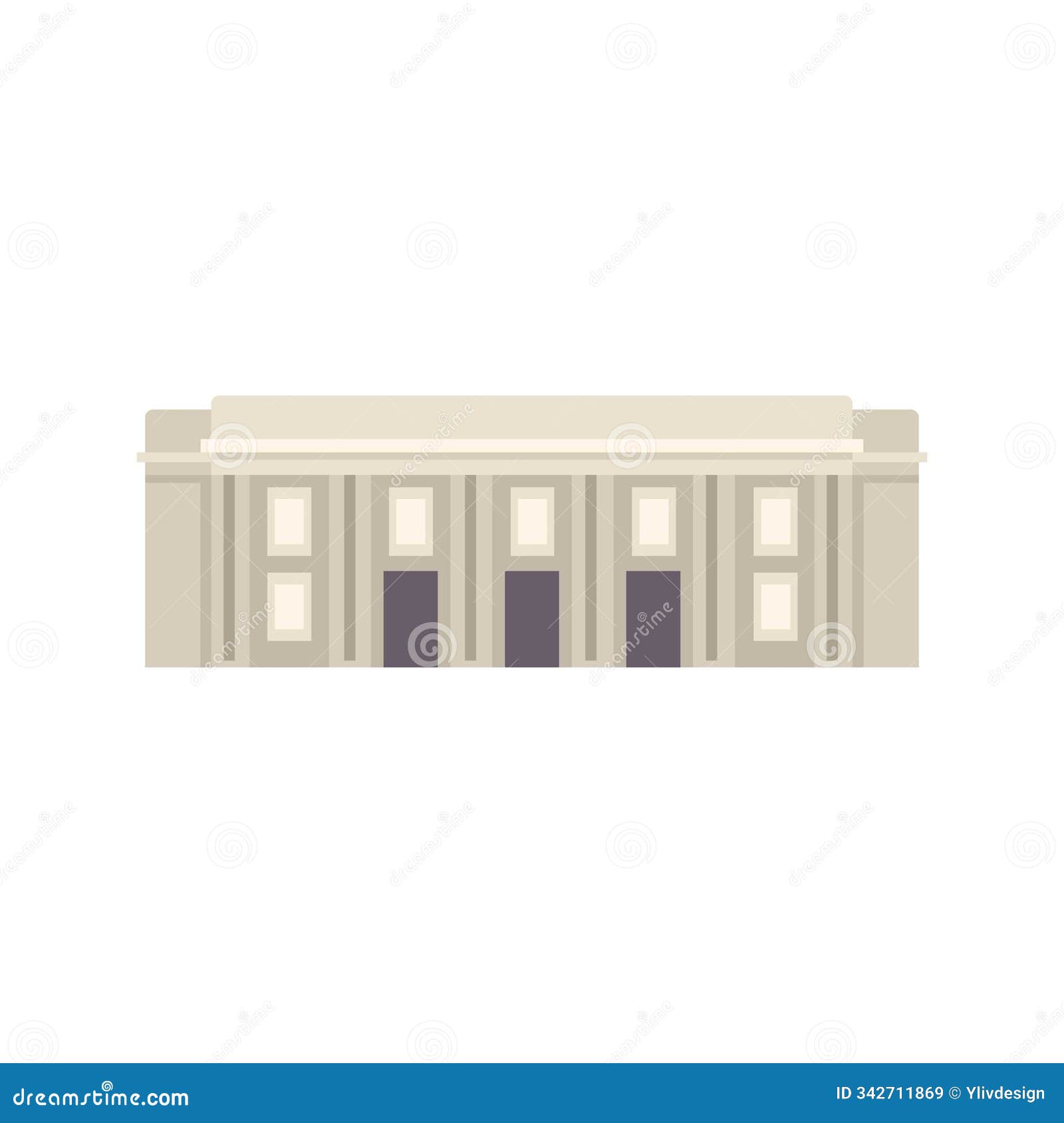 Classical Building Facade with Columns Showing Government Power Stock ...