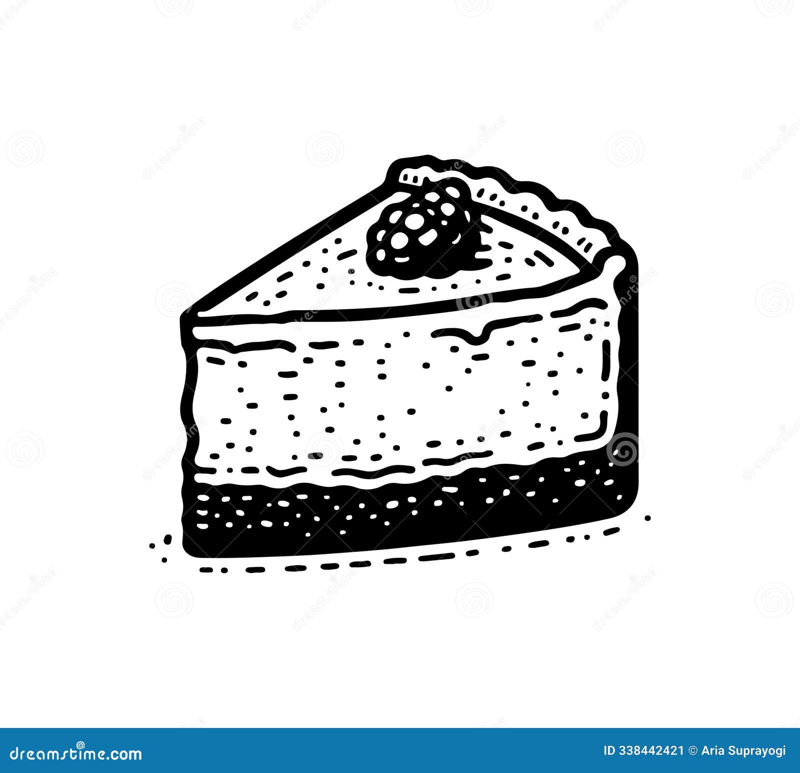 Cheesecake Vector Illustration Graphic Asset Stock Illustration ...