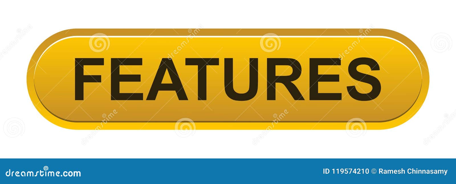 Features button stock vector. Illustration of commodity - 119574210