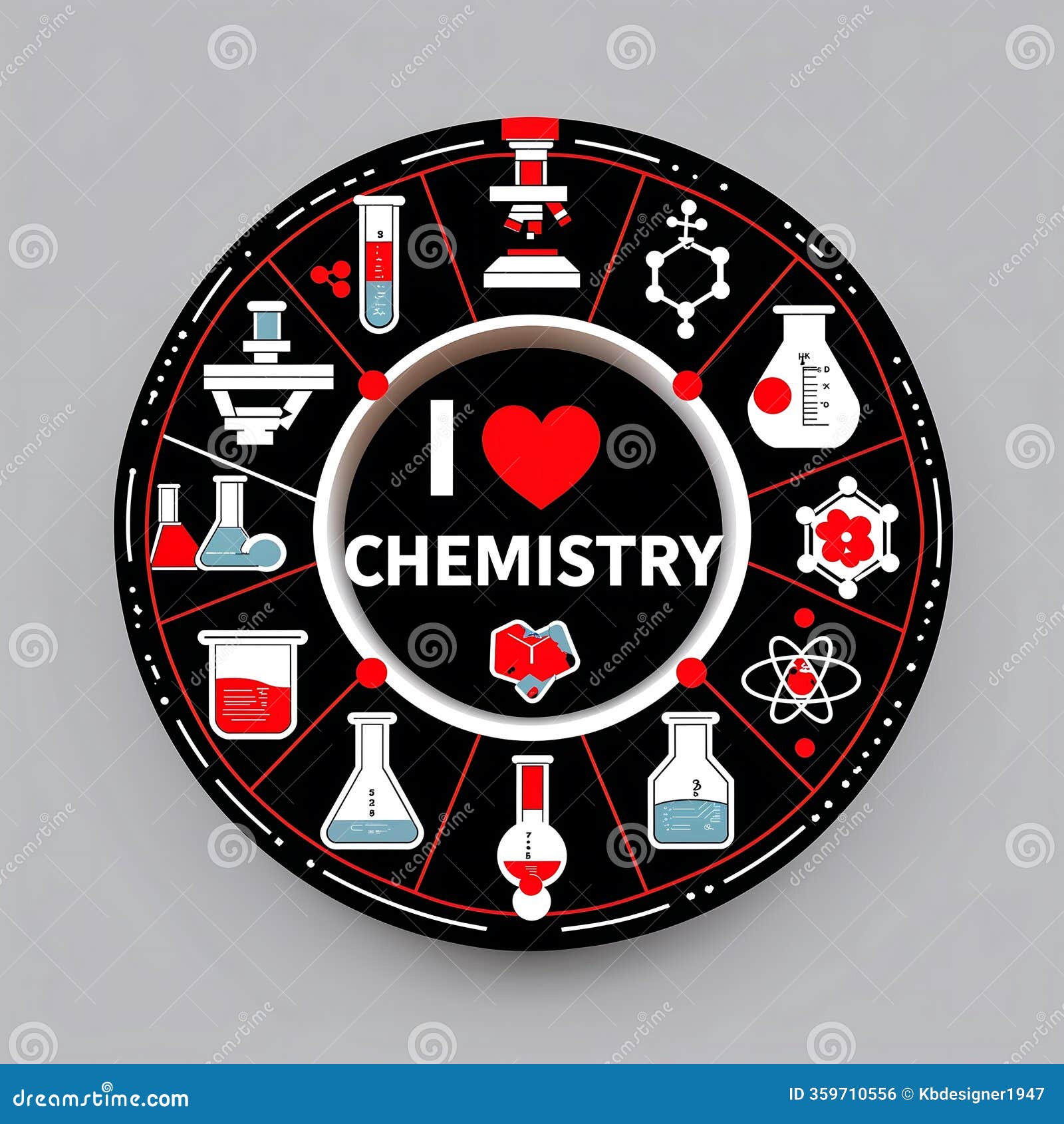 Artistic Vector Illustration of Chemistry Symbols Stock Illustration ...