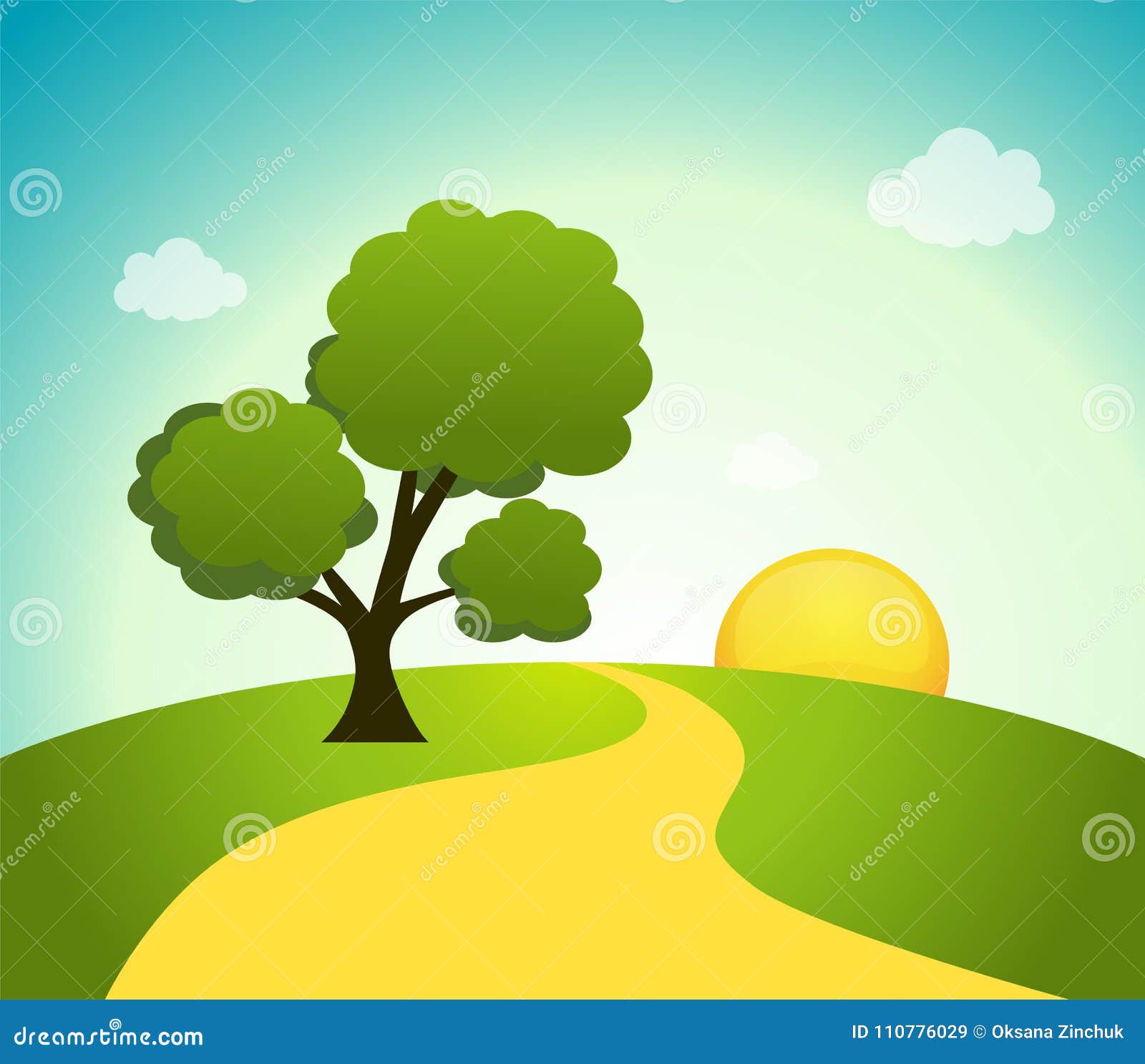 Field,tree And Grass Royalty-Free Stock Photo | CartoonDealer.com #12456303