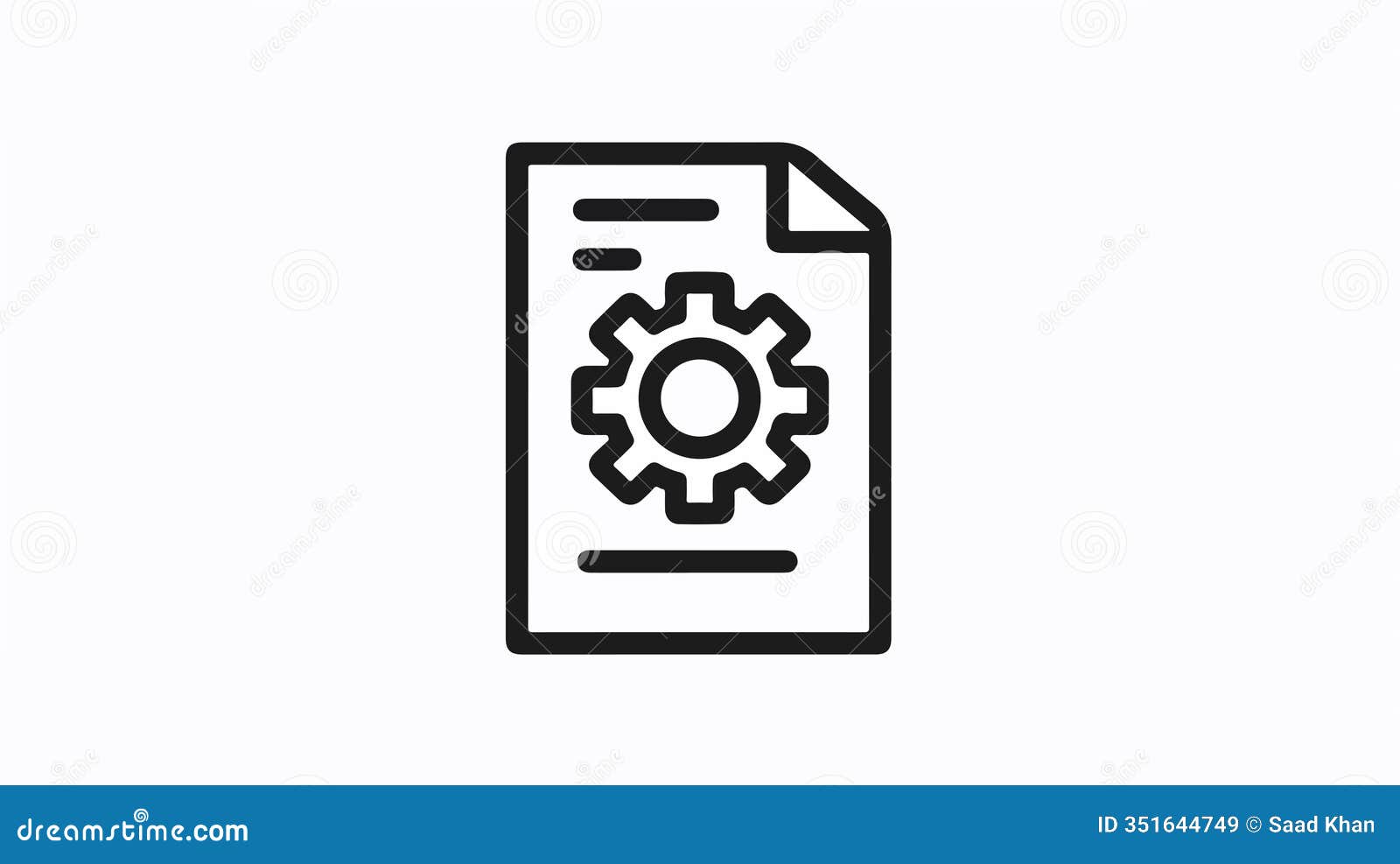 Professional Settings Outline Icon Vector Illustration Stock Vector ...