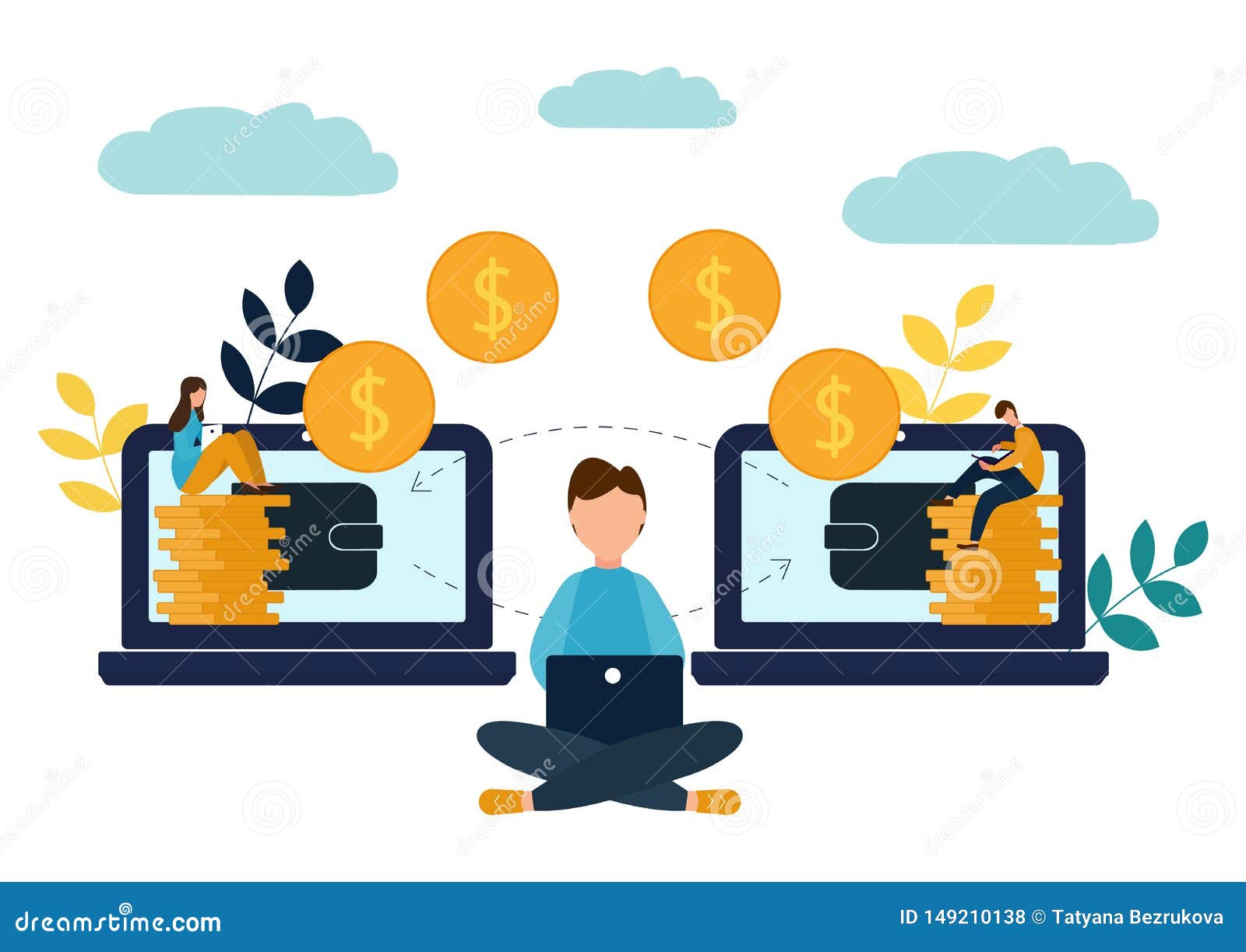 Electronic Transactions Stock Illustrations – 3,583 Electronic ...