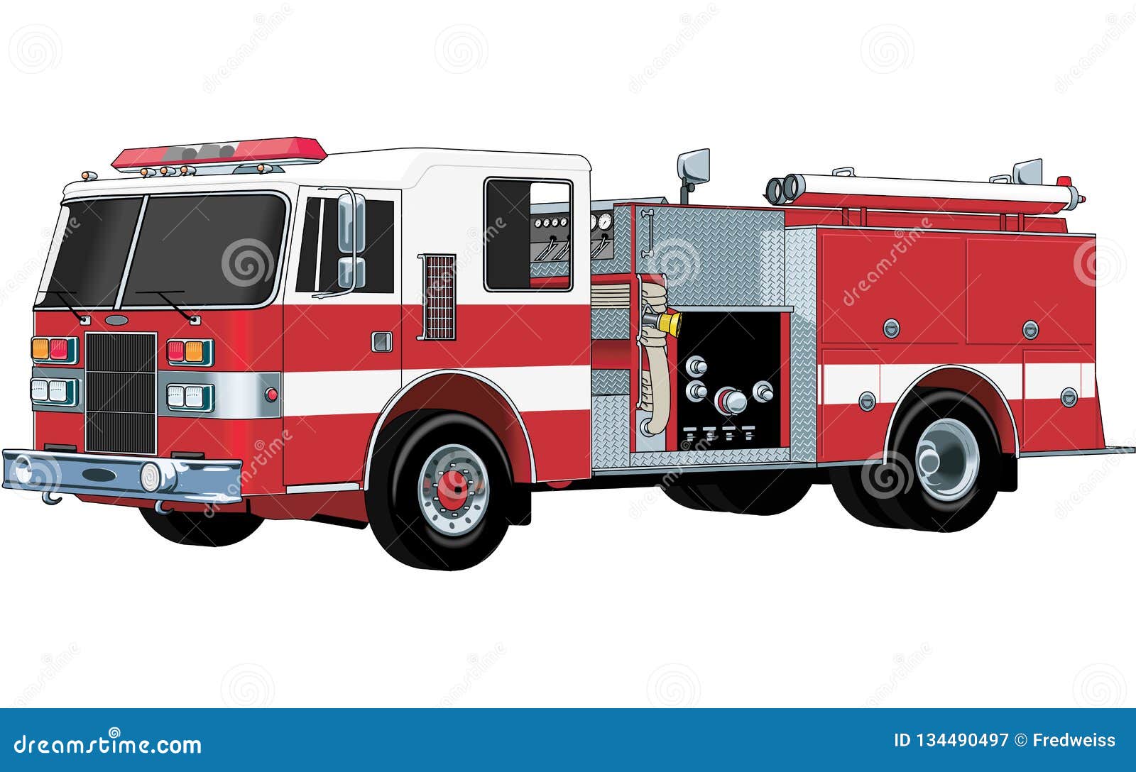 Fire Engine Vector Illustration Stock Vector - Illustration of truck ... Fire Engine Vector Illustration Stock Vector - Illustration of truck ...