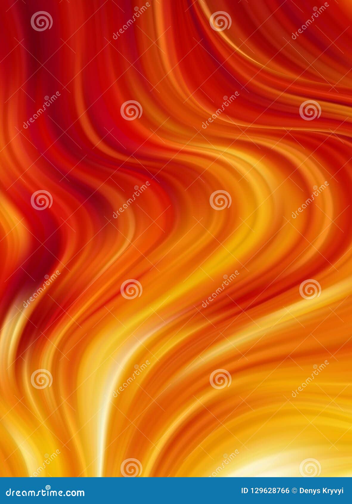 Vector Illustration: Fire Flame Texture Background. Modern Color ...