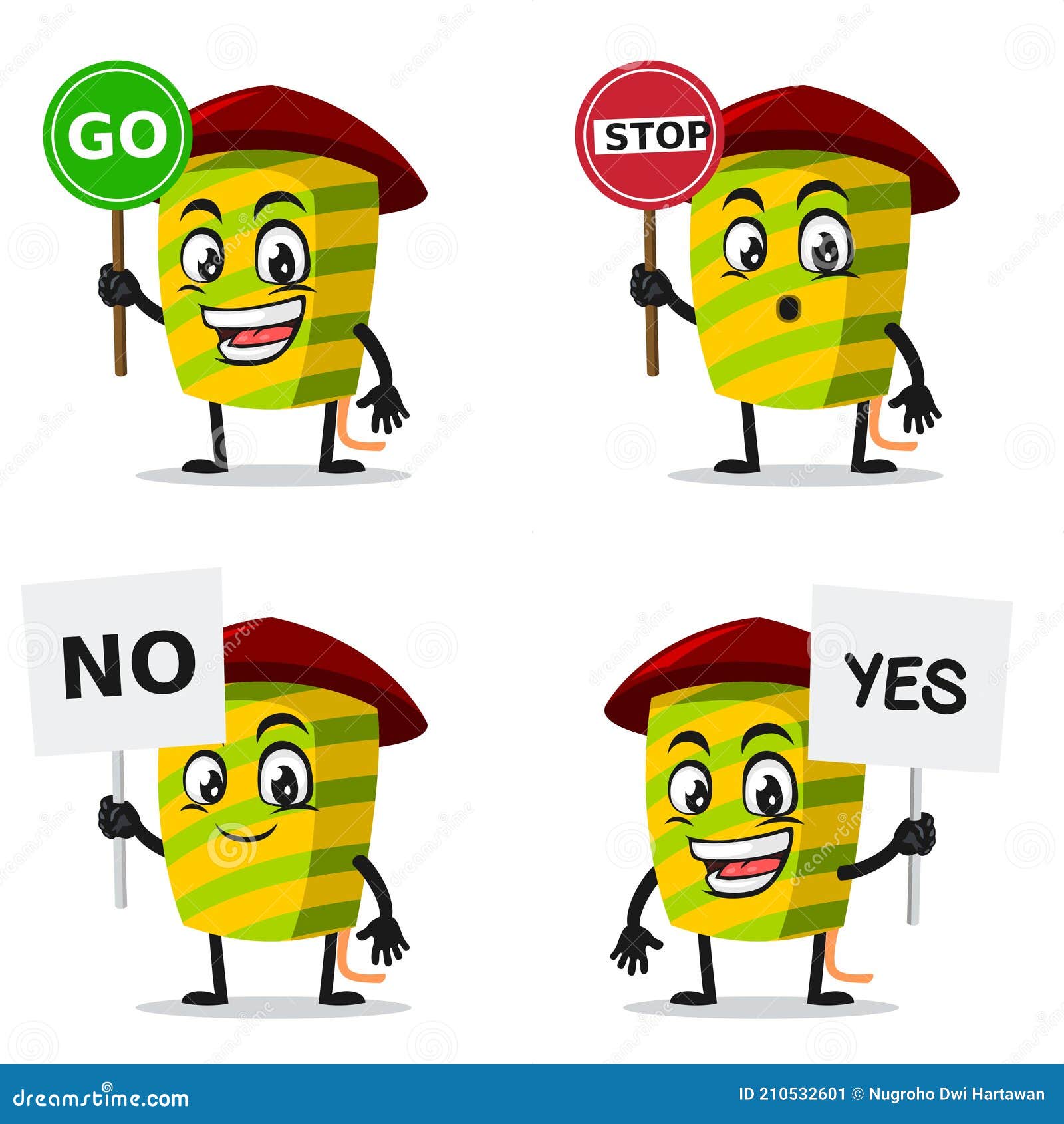 Vector Illustration of Firework Mascot or Character Stock Image ...