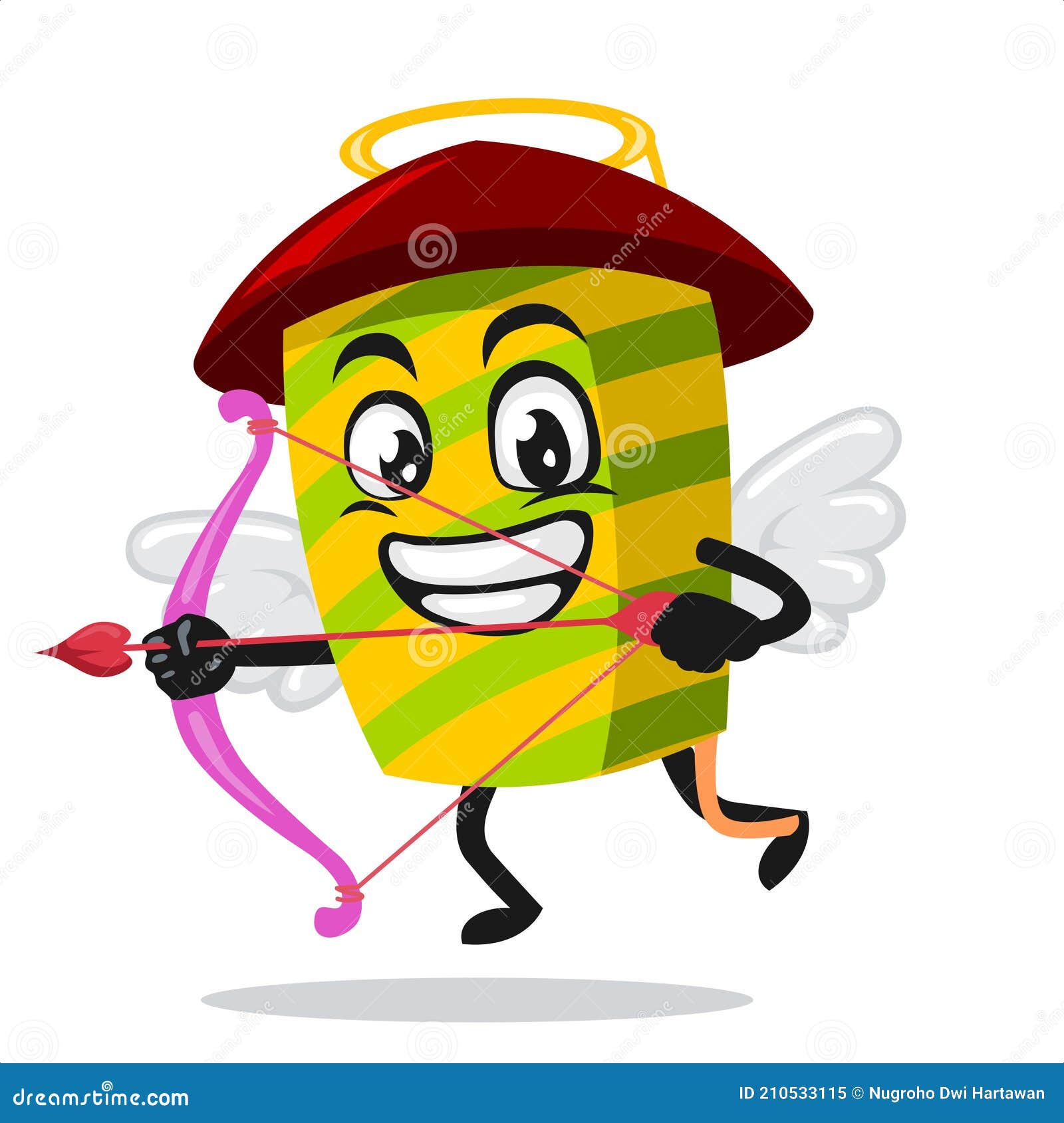Vector Illustration of Firework Mascot or Character Stock Image ...