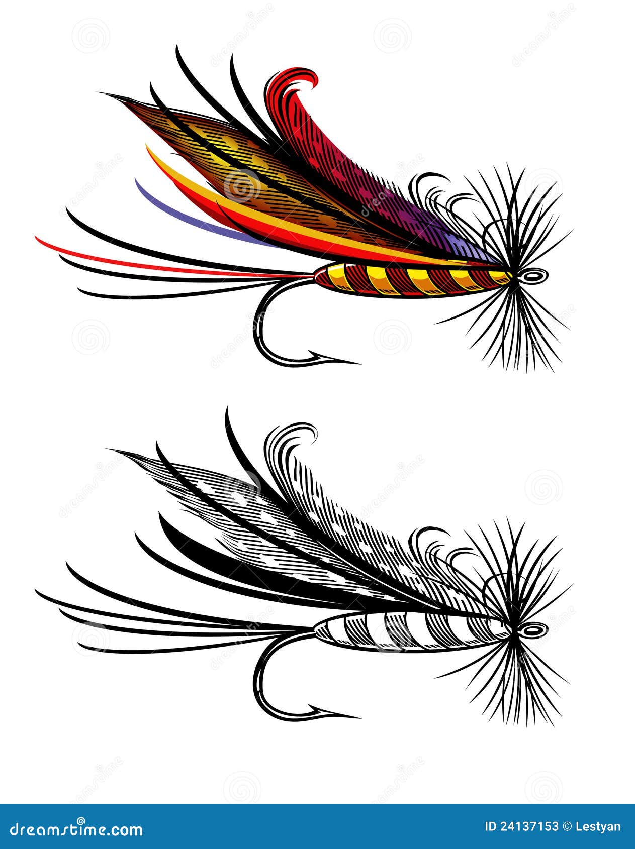 Fishing Fly Vector