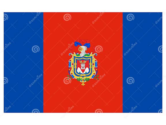 Flag of the City of Quito stock vector. Illustration of colombia ...