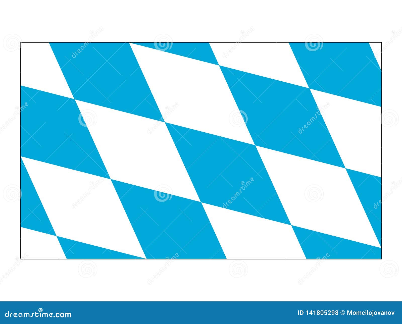 Flag of German State of Bavaria Stock Vector - Illustration of german ...
