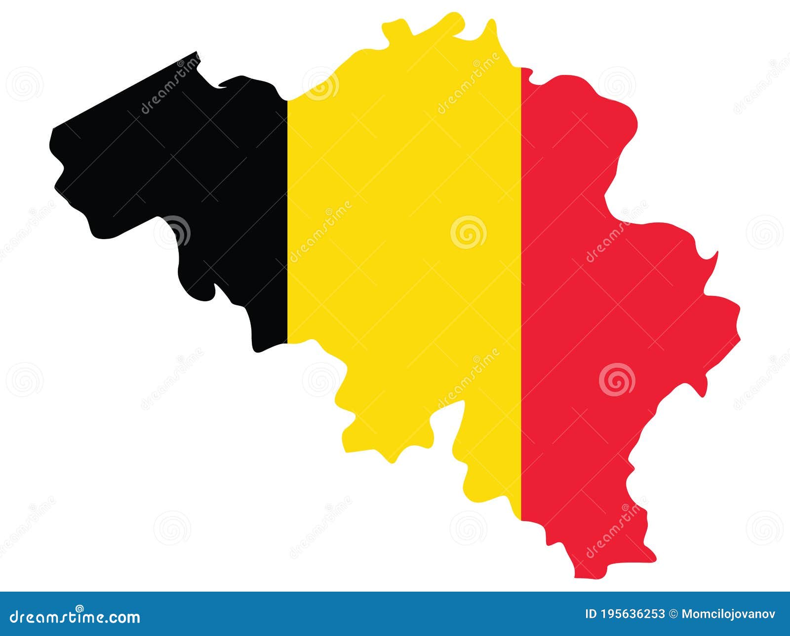 Flag Map of Belgium stock vector. Illustration of pastel - 195636253
