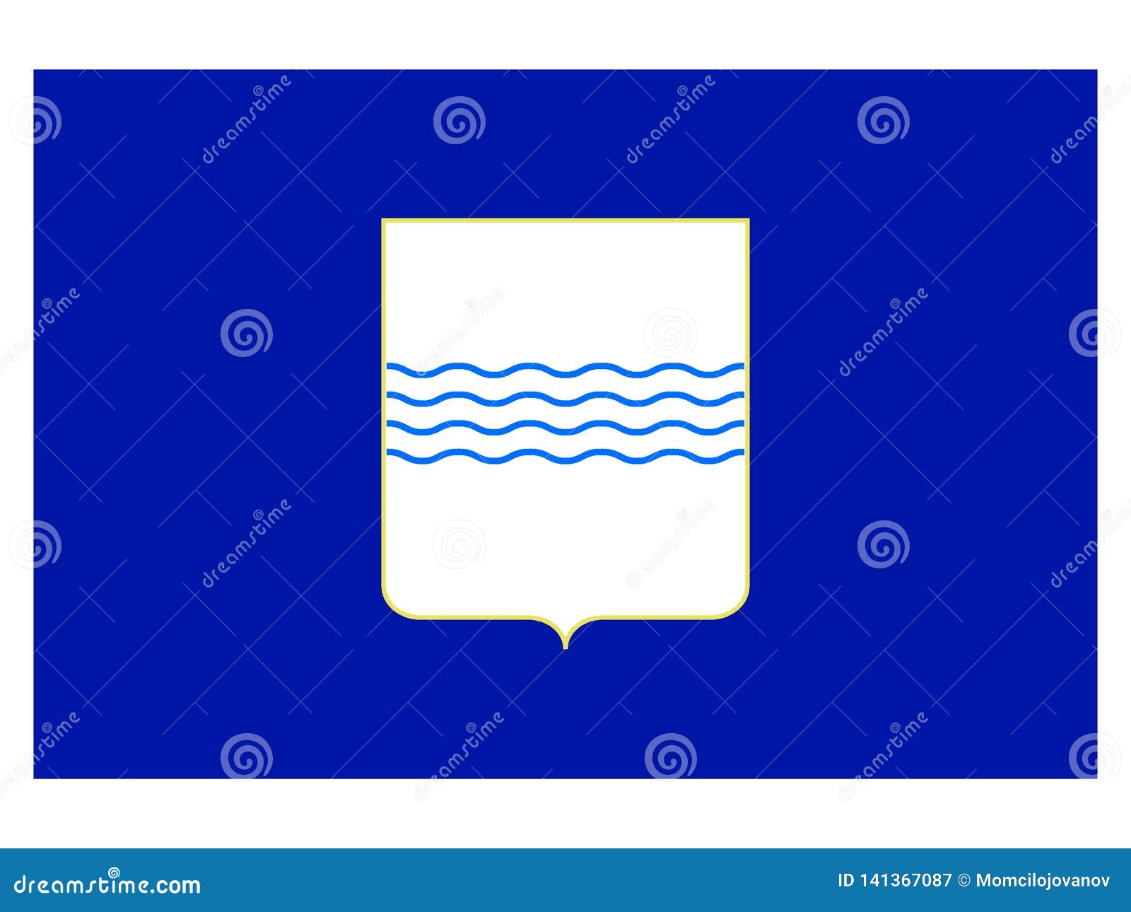 Flag of the Italian Region of Basilicata Stock Vector - Illustration of ...