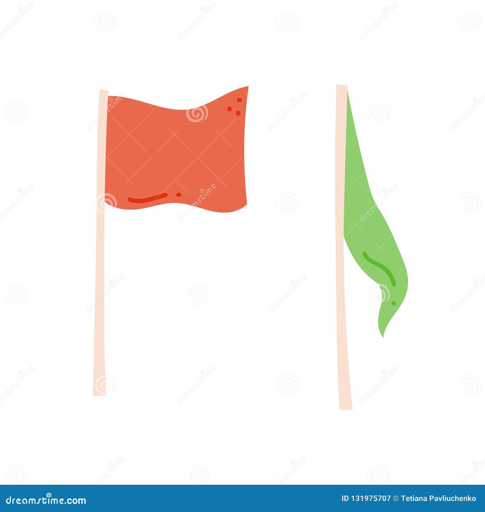 Vector Illustration of Flags Stock Vector - Illustration of large ...