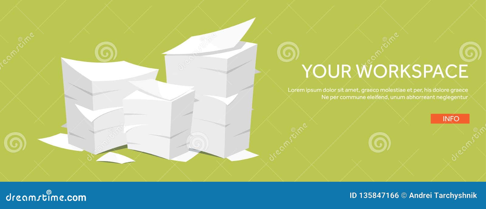 Paperwork And Office Routine Concept. Businessman Office Employee Male ...