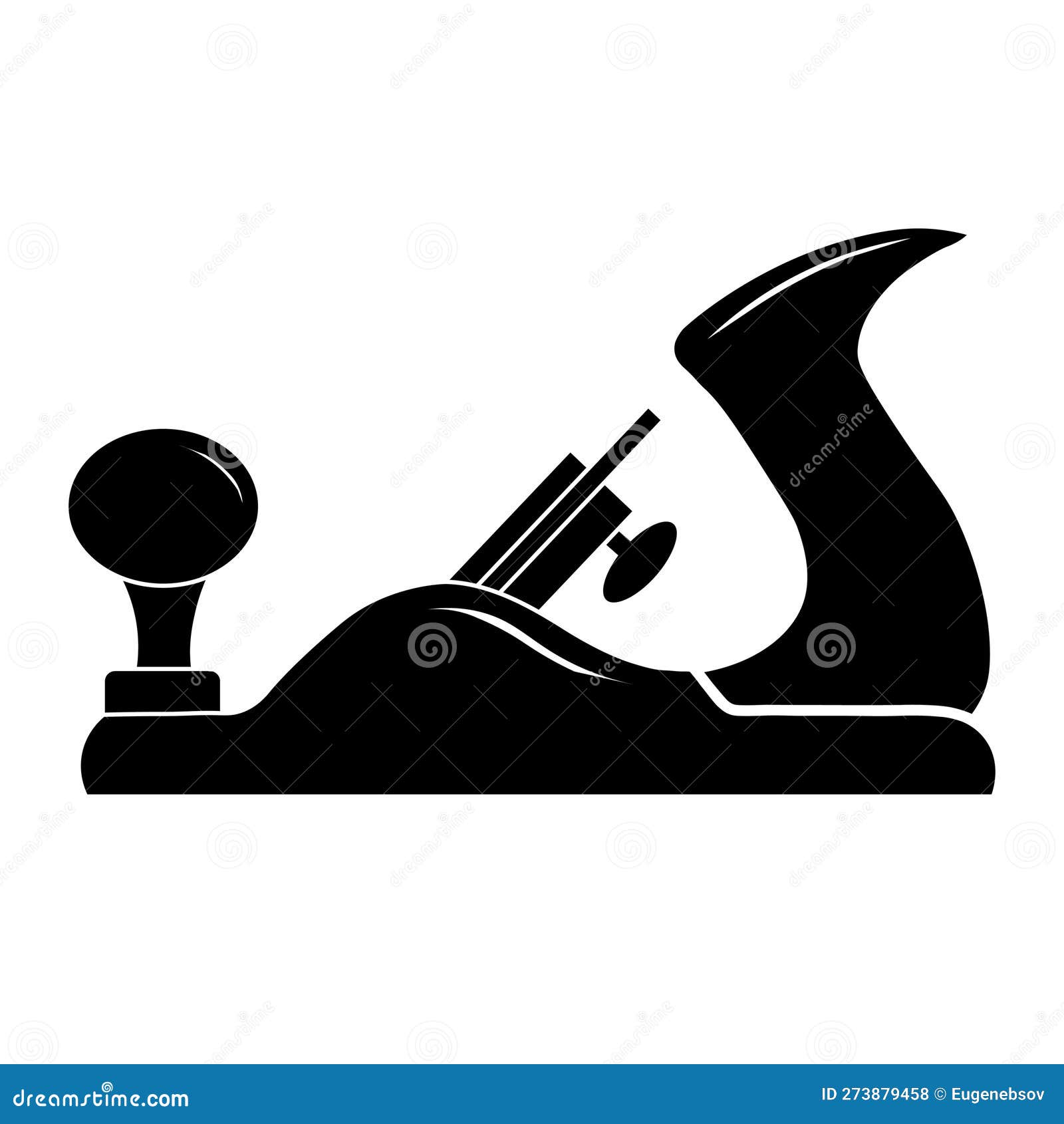 Vector Illustration of Flat Block Plane Icon Stock Vector ...