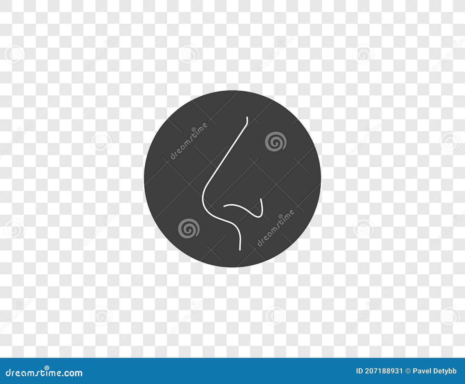 Body, Nose, Smell Icon. Vector Illustration, Flat. Stock Illustration ...