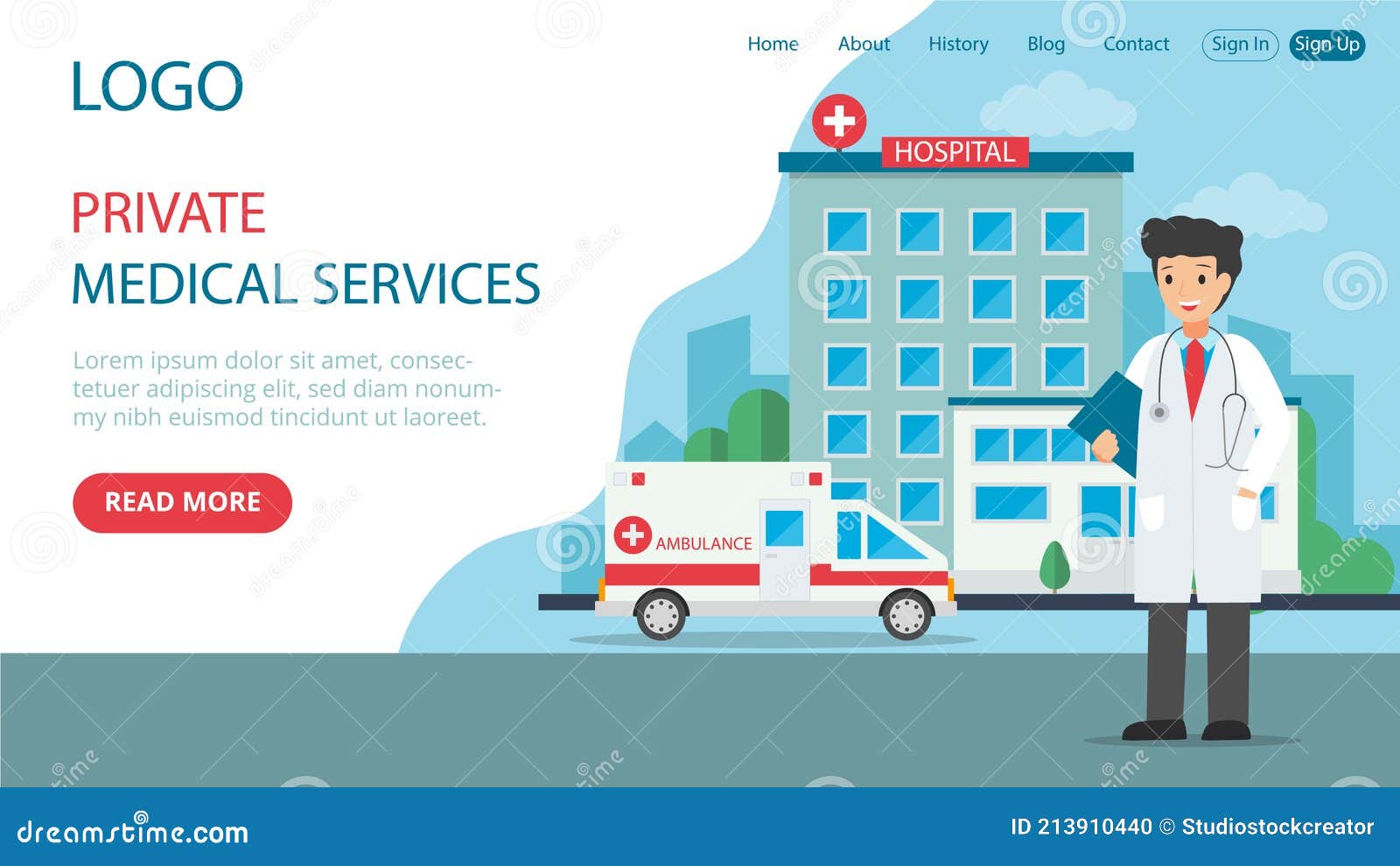 Vector Illustration in Flat Cartoon Style. Landing Web Page Layout ...