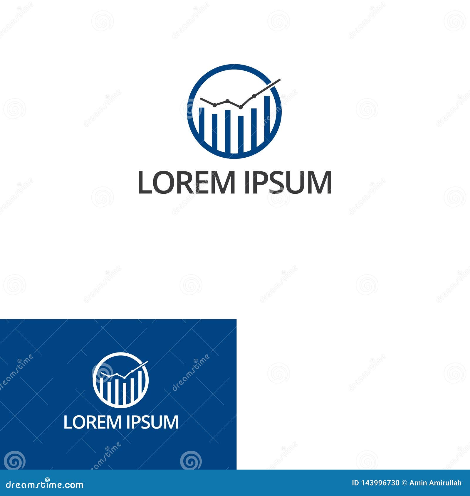 Vector Illustration Flat Curve Data Icon Blue Color Stock Vector ...