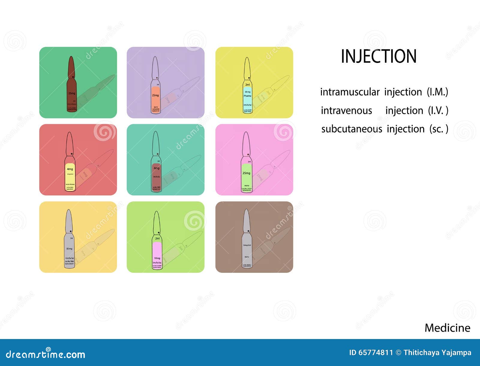 Vector Illustration, Flat Design. Ampule Icon Set,medical Ampule Icon ...