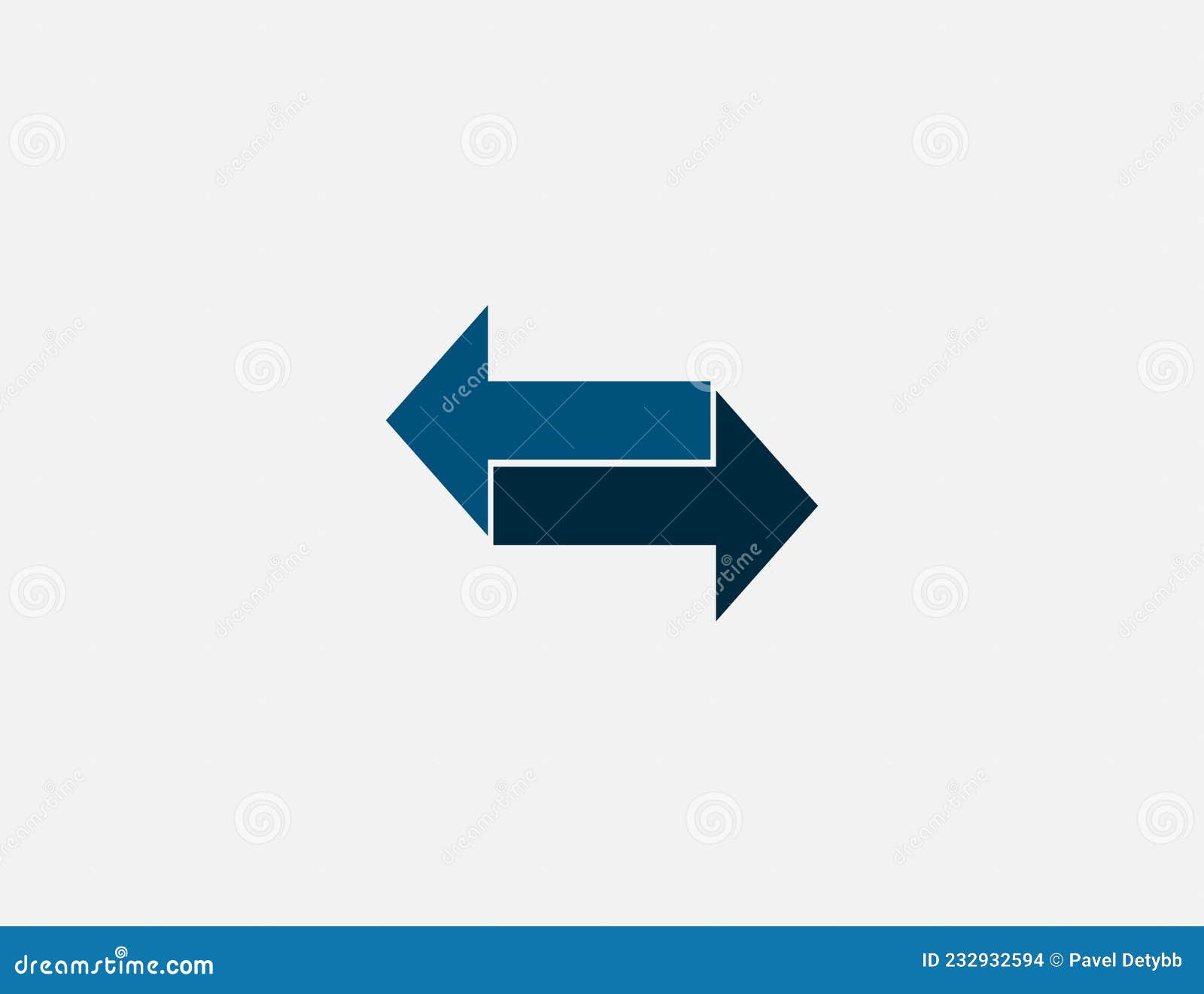 Arrow, Two Way, Direction Icon. Vector Illustration. Flat Design Stock ...