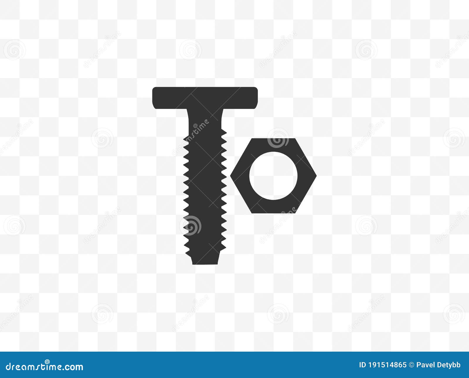 Bolts, Nuts, Tool Icon. Vector Illustration, Flat Design Stock ...