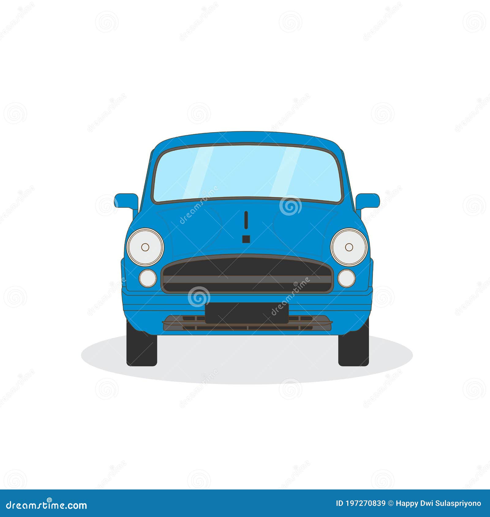Vector Illustration of Flat Design Car Stock Vector - Illustration of ...