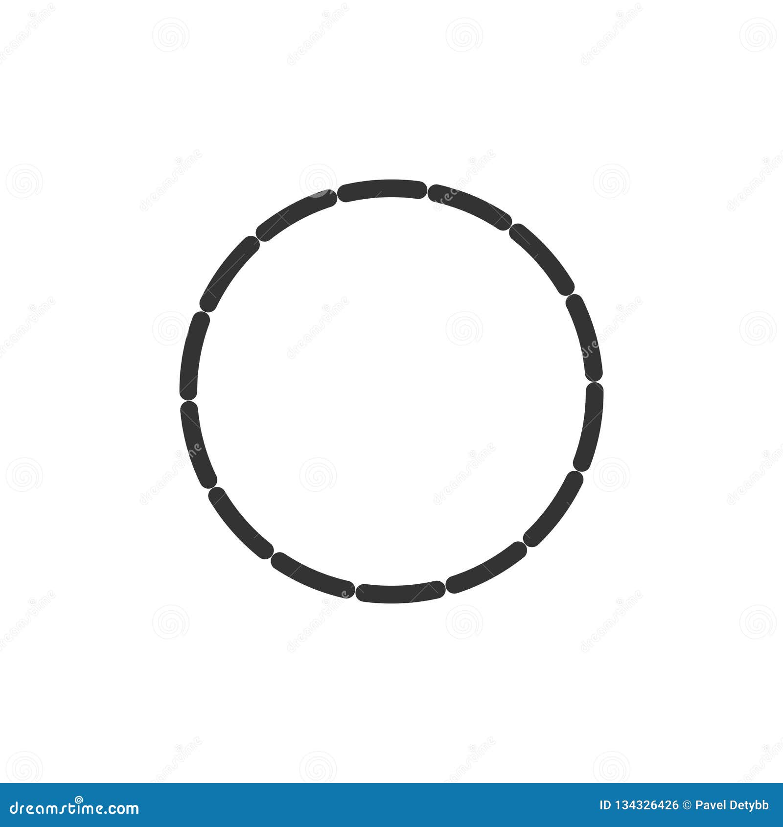 Circle Shape Icon. Vector Illustration, Flat Design Stock Illustration ...