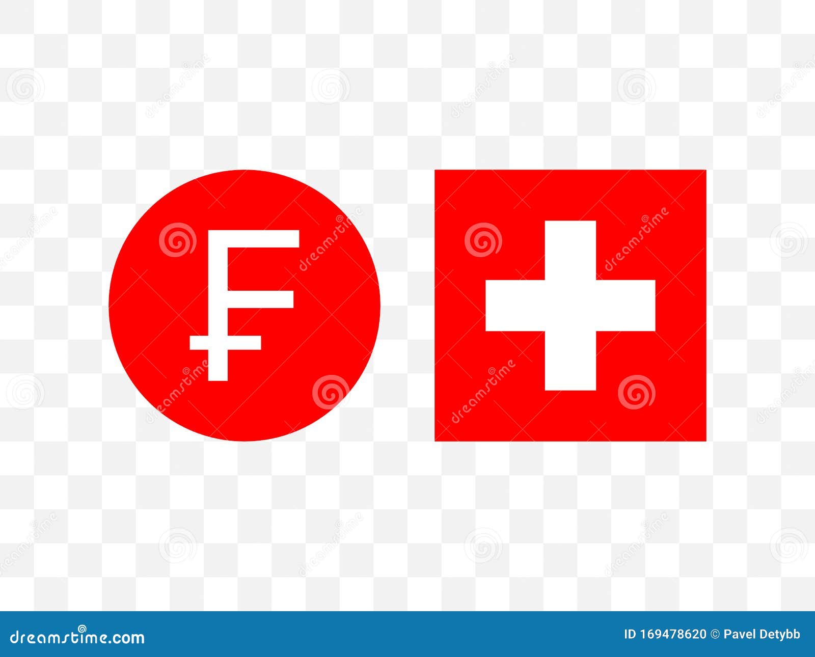 Swiss Franc, Flag Icon. Vector Illustration, Flat Design Stock ...