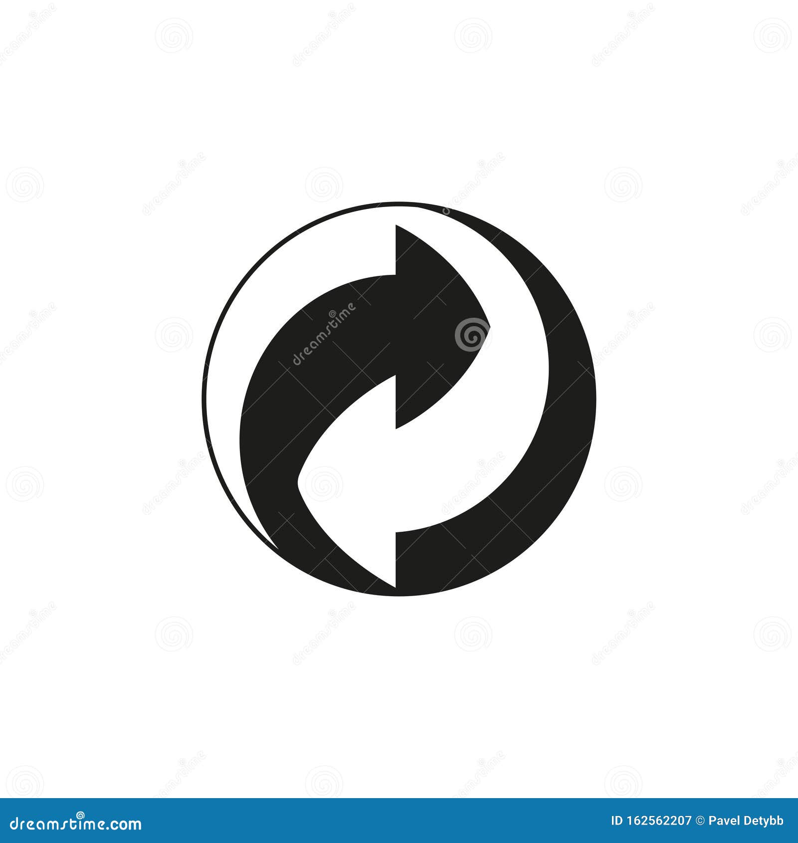 Green Dot Symbol. Vector Illustration, Flat Design. Stock Vector ...