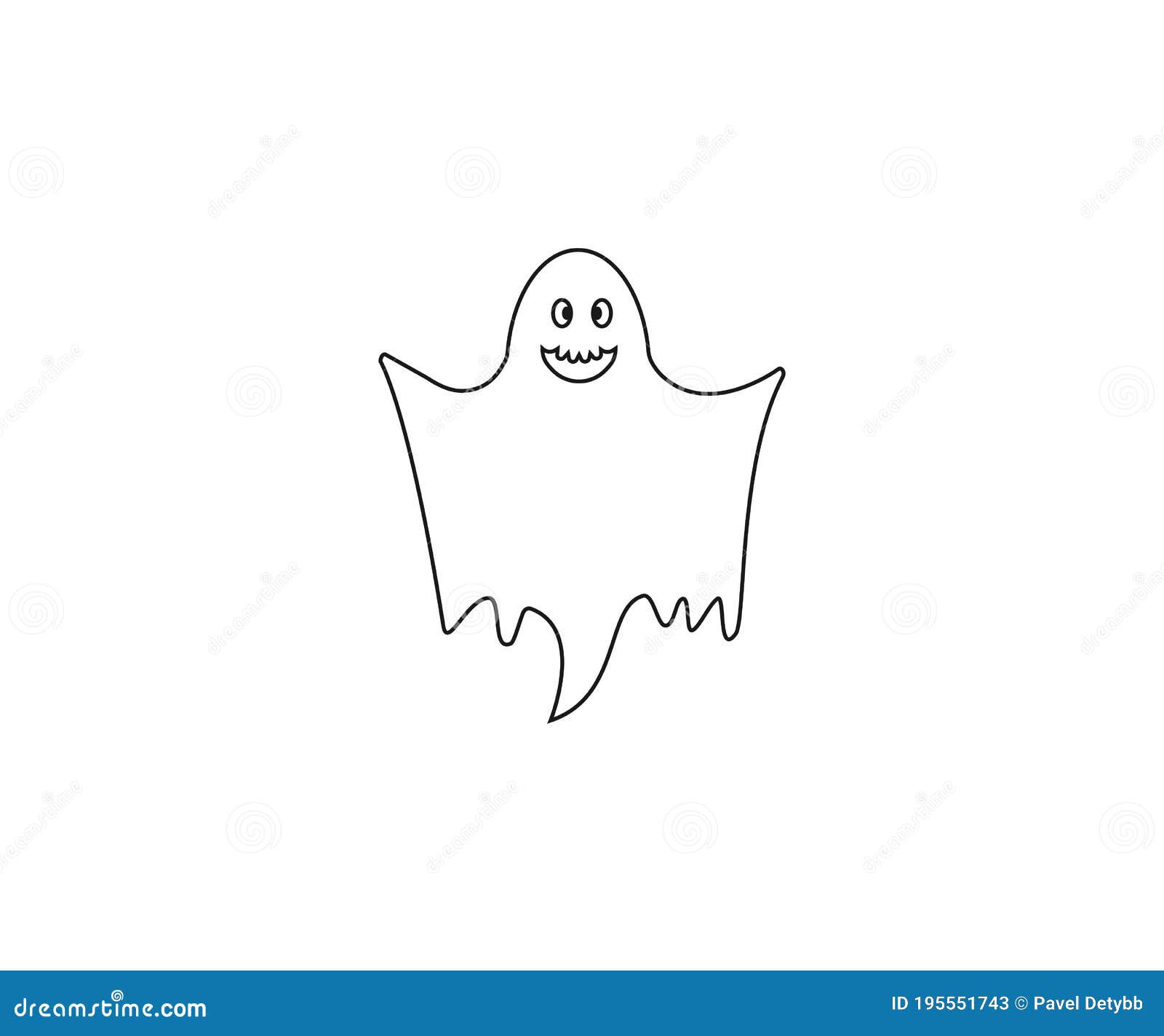 Halloween, Horror, Ghost Icon. Vector Illustration, Flat Design. Stock ...