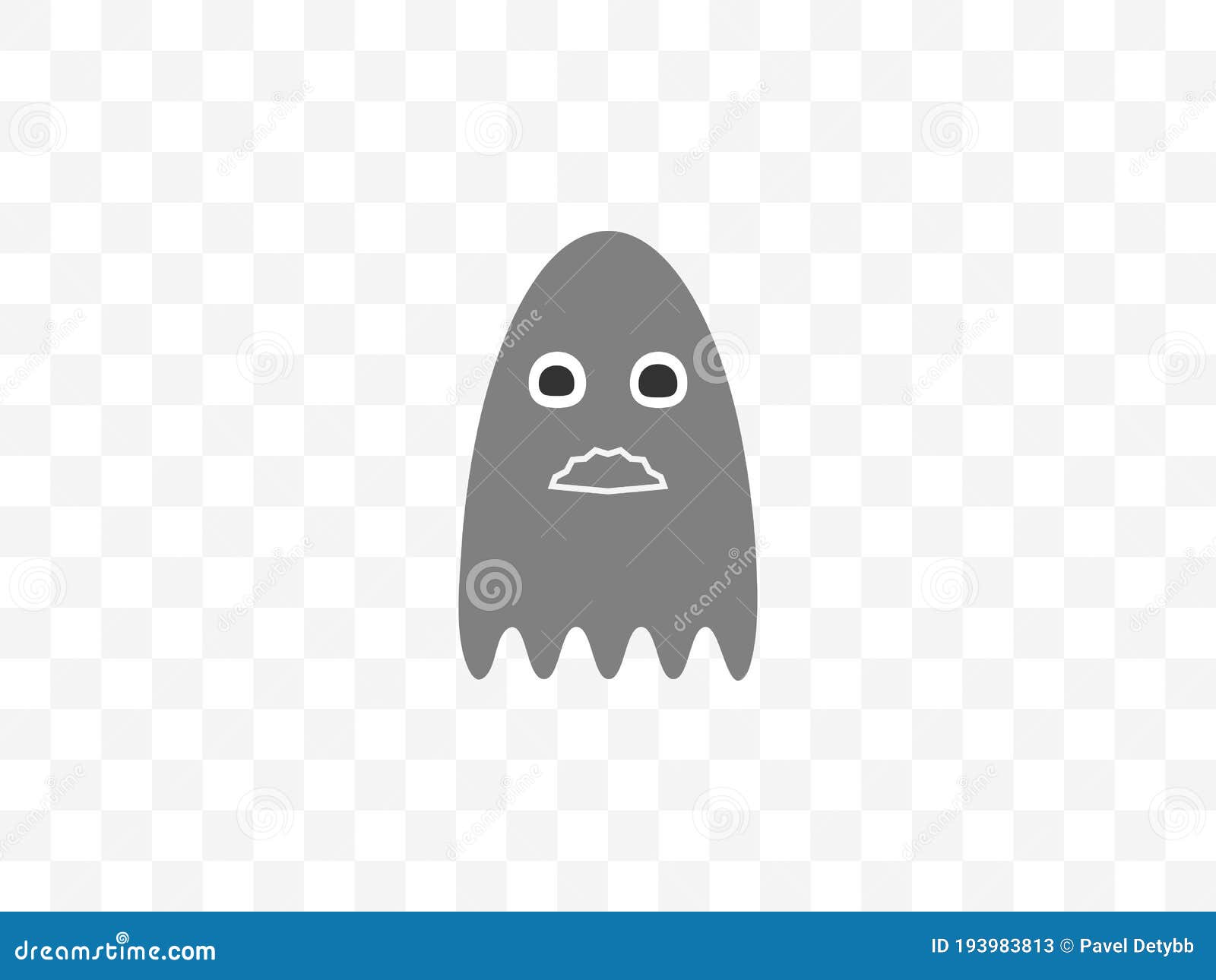 Halloween, Horror, Ghost Icon. Vector Illustration, Flat Design Stock ...