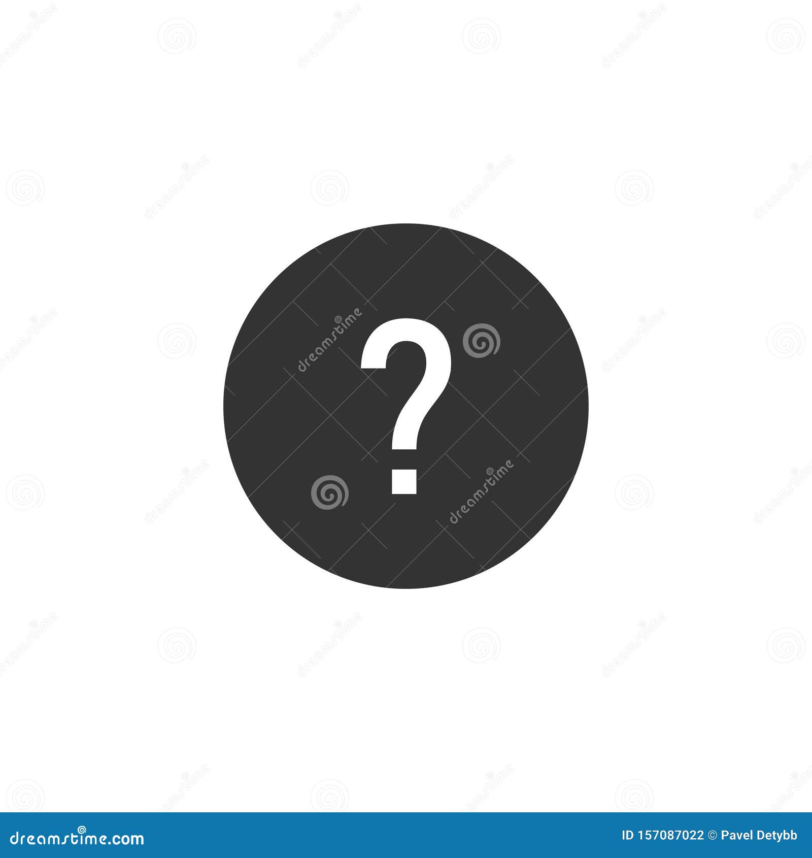 Help, Query, Question Mark, Support Icon. Vector Illustration, Flat ...