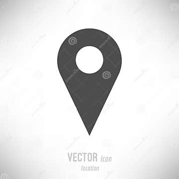 Vector flat location icon stock vector. Illustration of vector - 134237166
