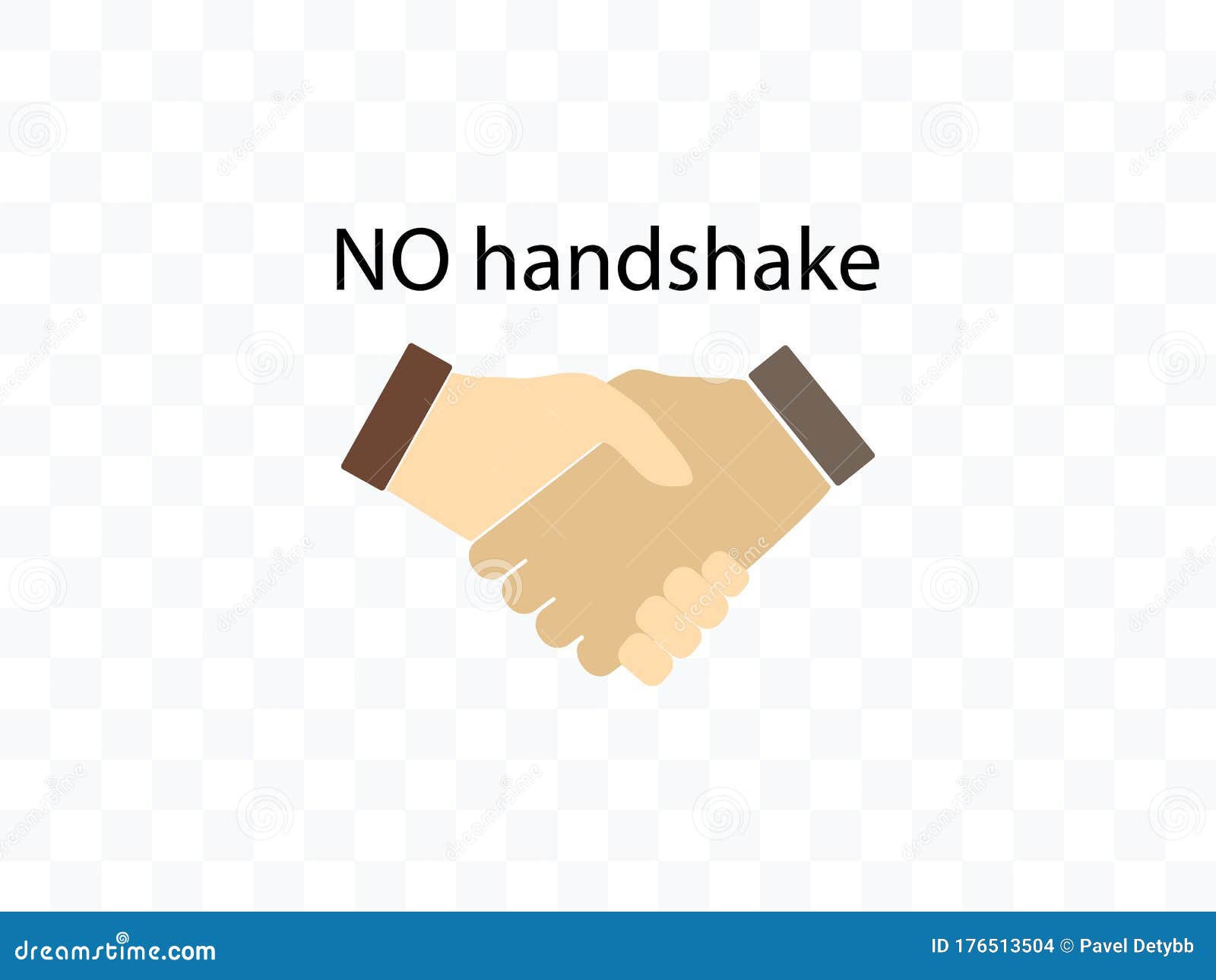 No Handshake Icon. Vector Illustration, Flat Design Stock Illustration ...