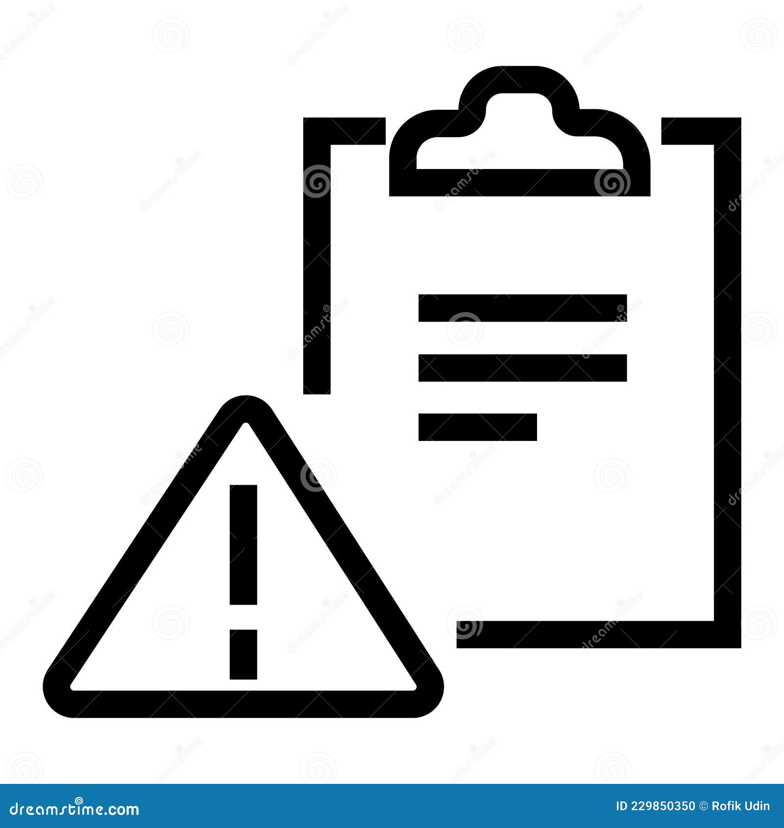 A Combination of Triangles, Exclamation Marks, and Paper Icons Equipped ...