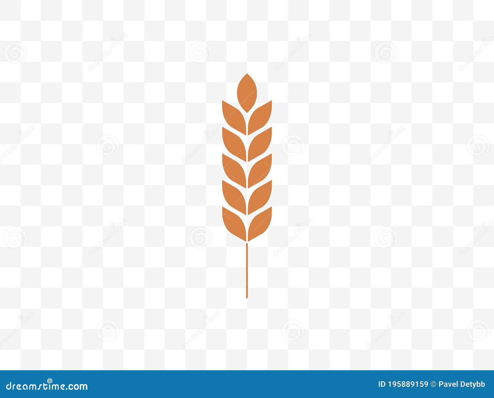 Wheat, Crop, Grain, Agriculture Icon. Vector Illustration, Flat Design ...