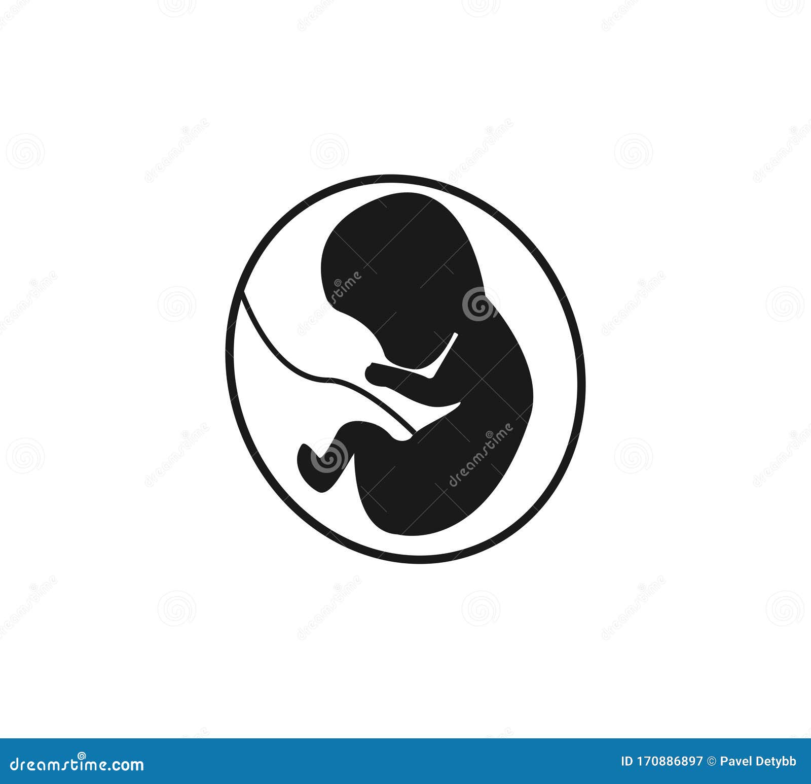 Embryo, Fetus, Pregnancy Icon. Vector Illustration. Flat Stock ...