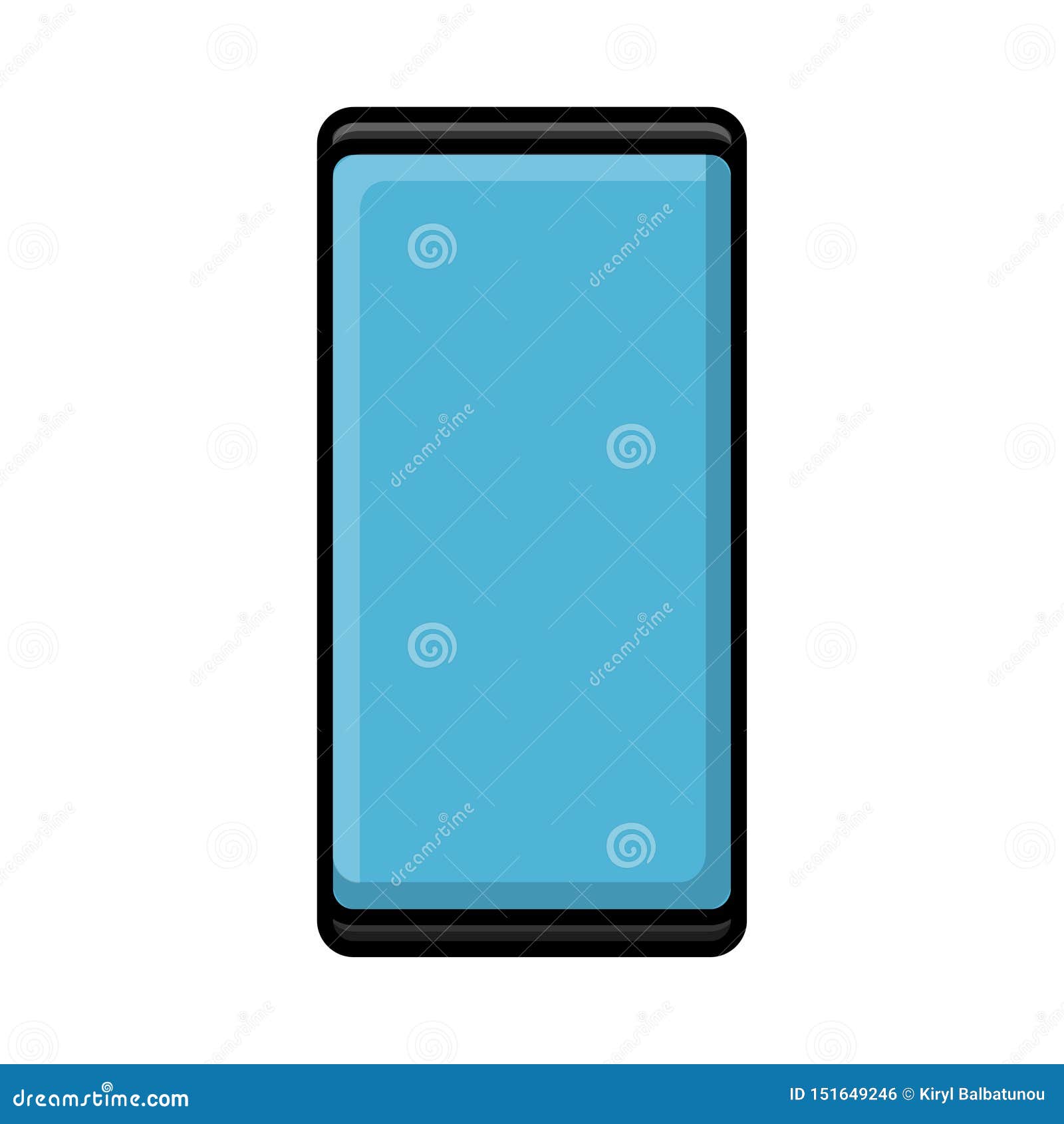 Vector Illustration of a Flat Icon of a Modern Digital Digital Smart ...