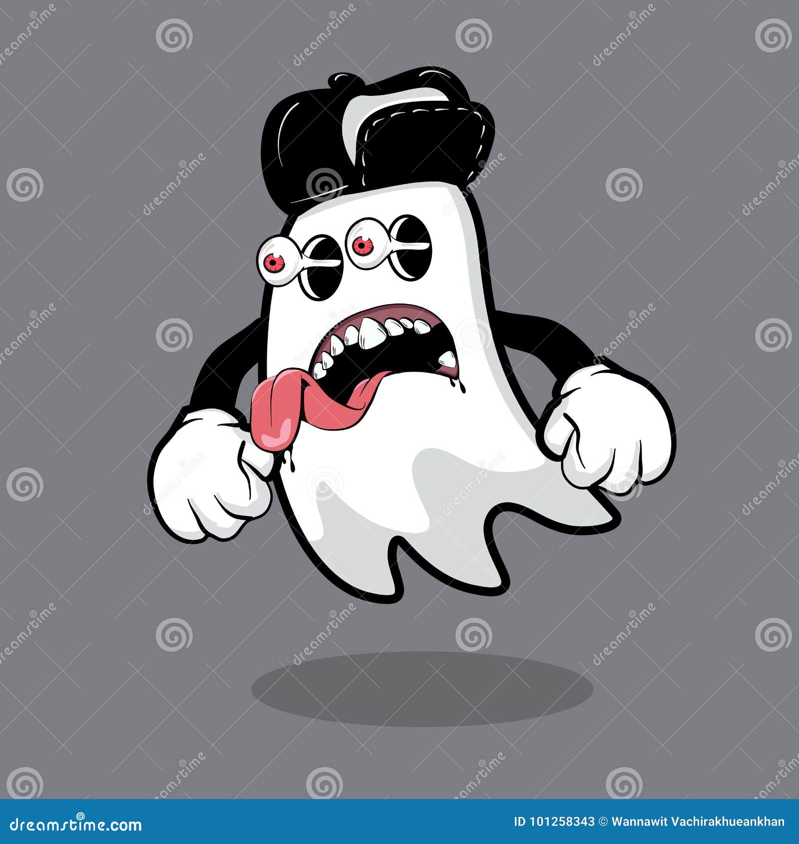 Cartoon ghost vector stock vector. Illustration of horror - 101258343