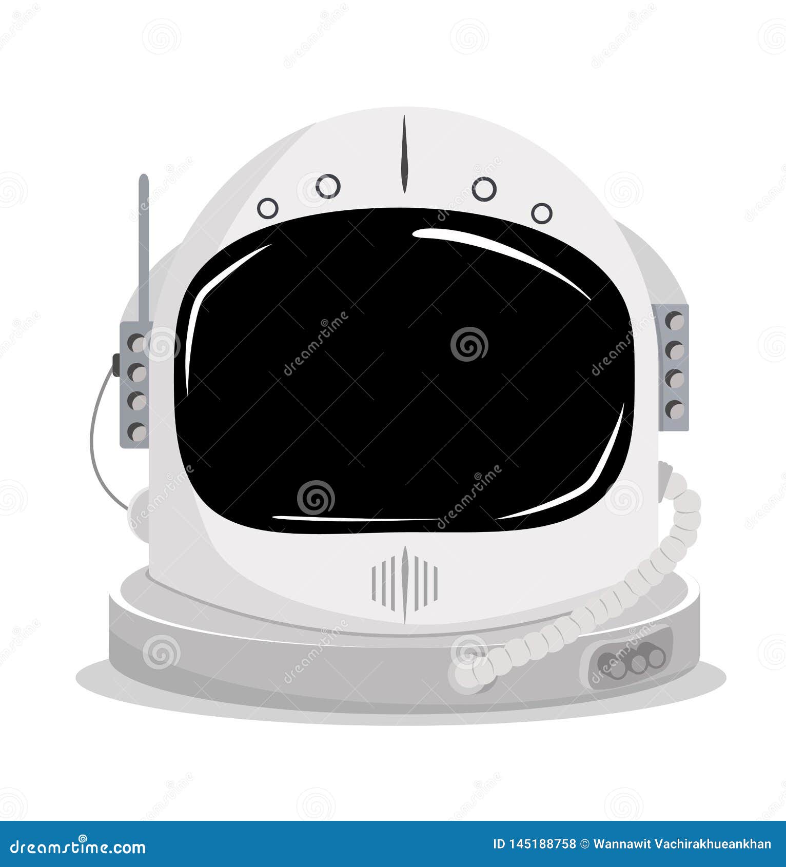 Astronaut Space Helmet Vector Stock Vector - Illustration of adventure ...