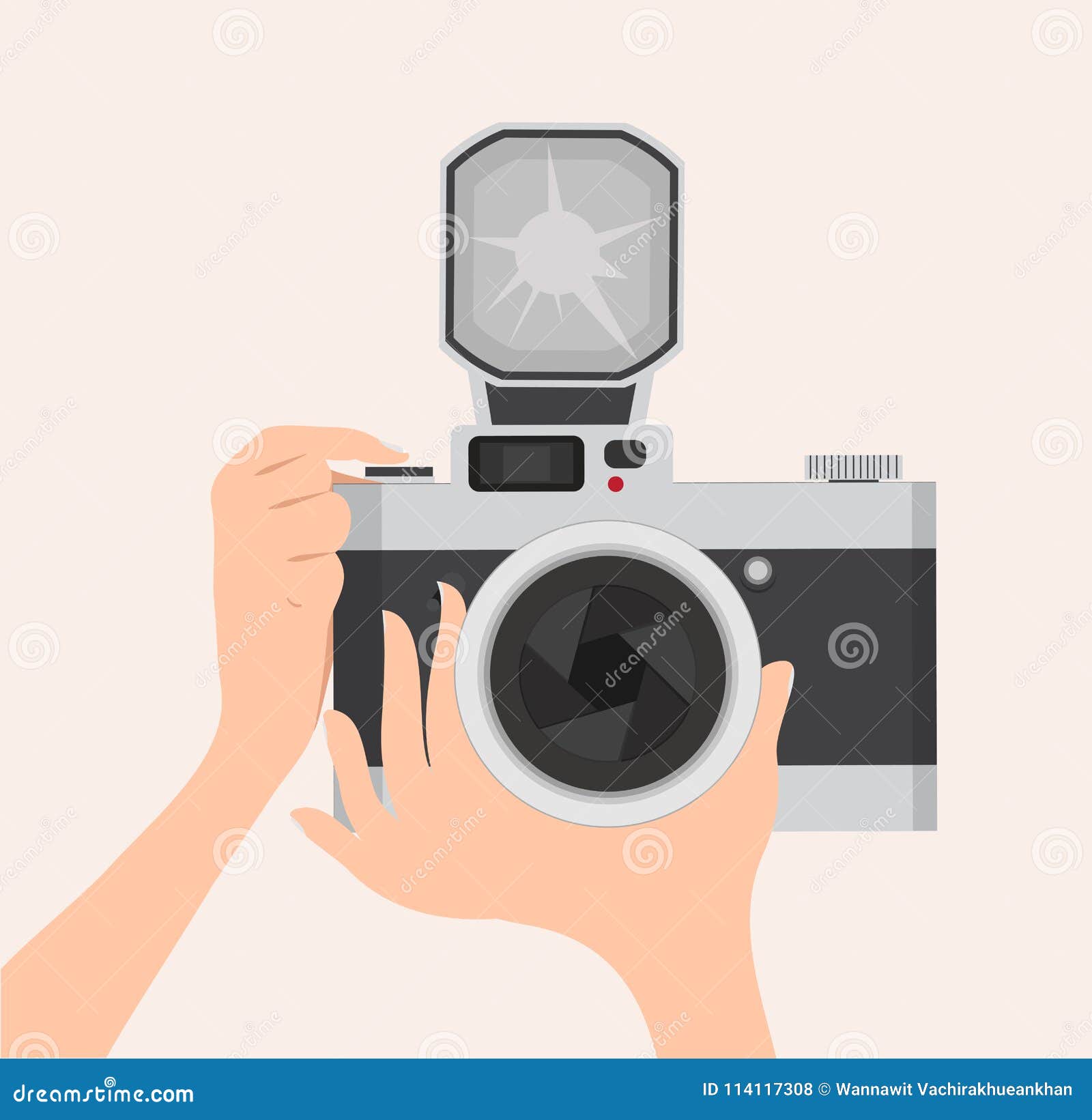 Concept Design Hand and Camera Stock Vector - Illustration of concept ...