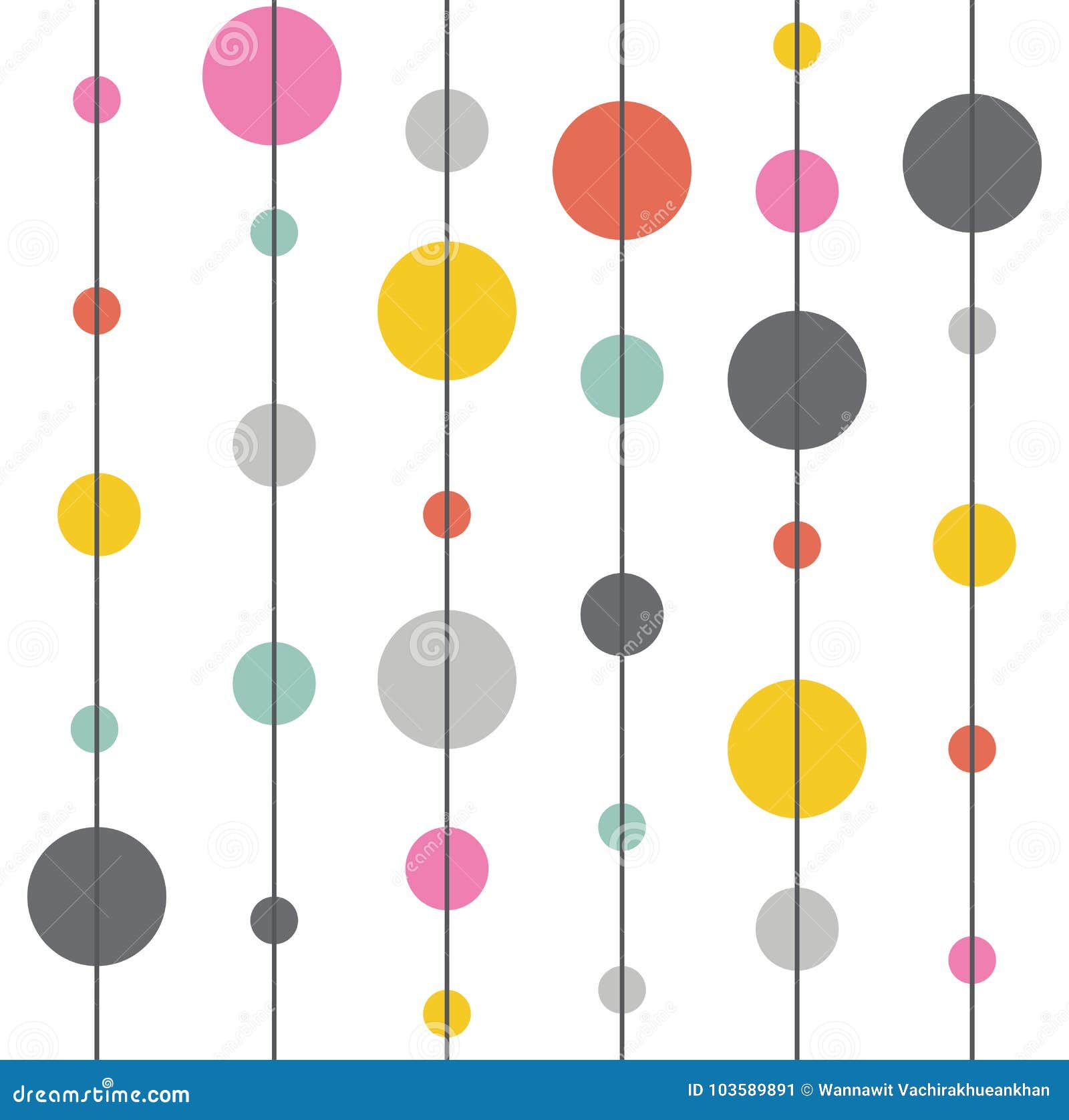 Lines and Circle Colorful Background Stock Vector - Illustration of ...