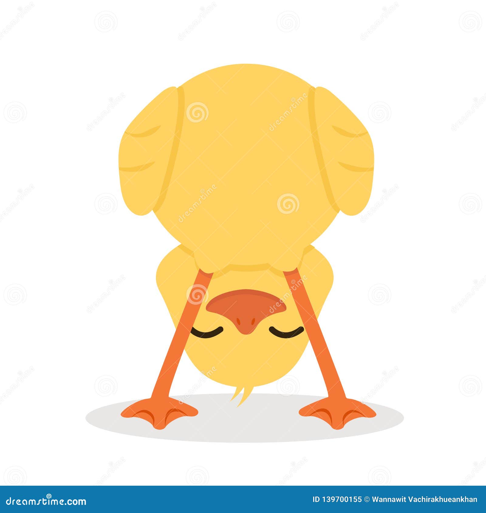 Funny Duck cartoon vector stock vector. Illustration of doodle - 139700155