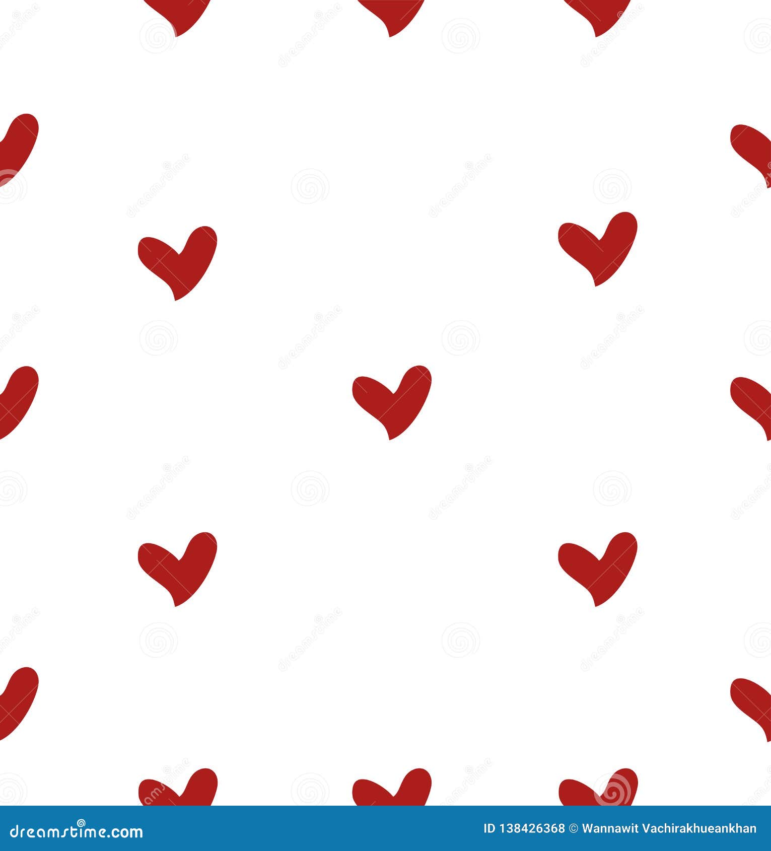 Mini heart vector seamless stock vector. Illustration of background ...