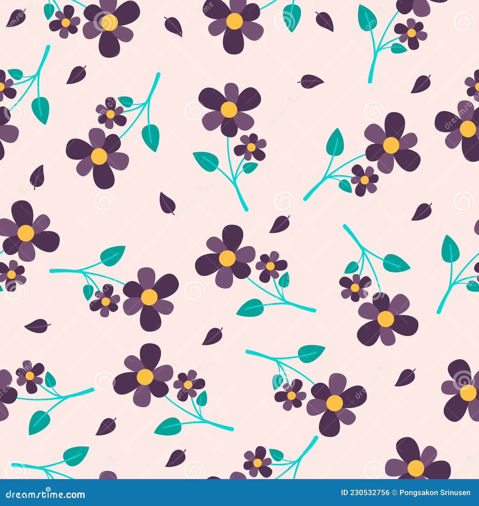 Seamless Floral Pattern in Spring for Wedding, Anniversary, Birthday ...