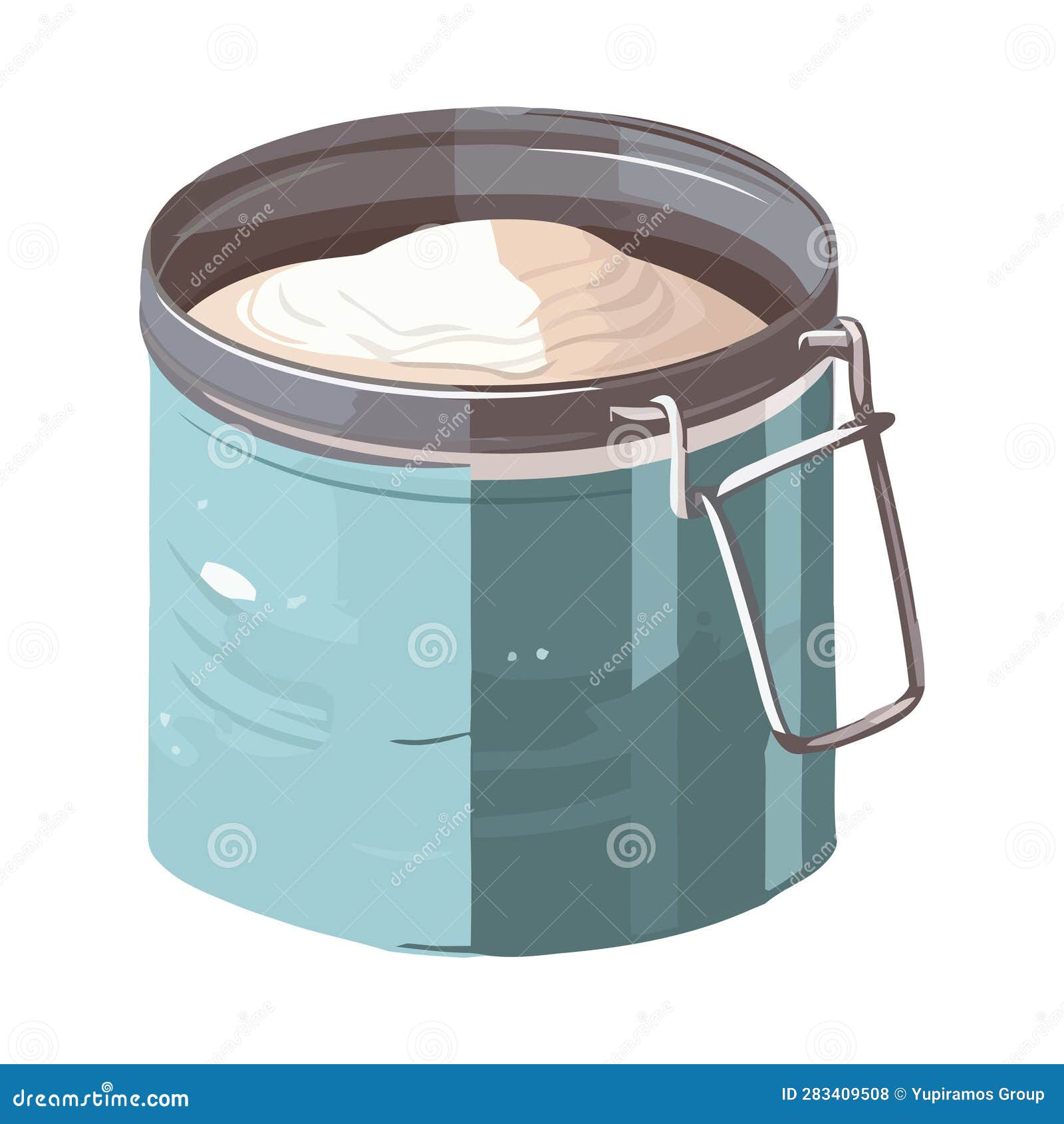Vector Illustration of Flour in a Cup Stock Vector - Illustration of ...